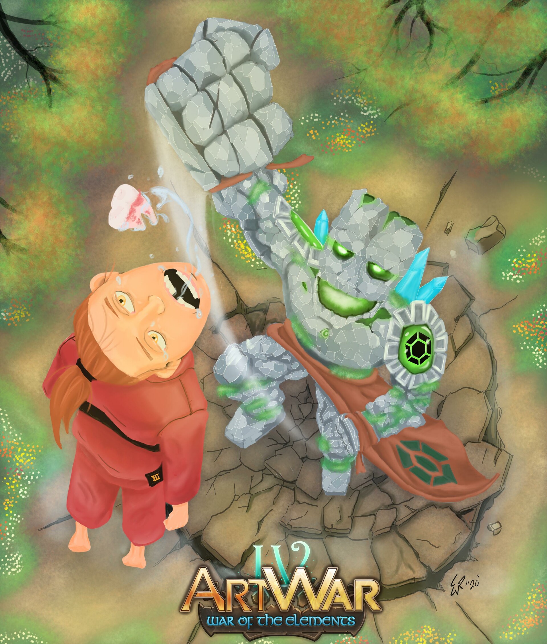 ArtStation - Earth Elemental Monk