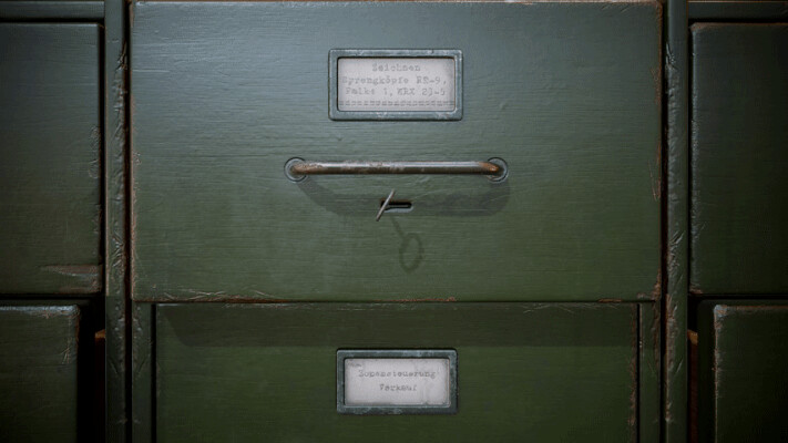 ArtStation - Military File Cabinet Bureau WW2