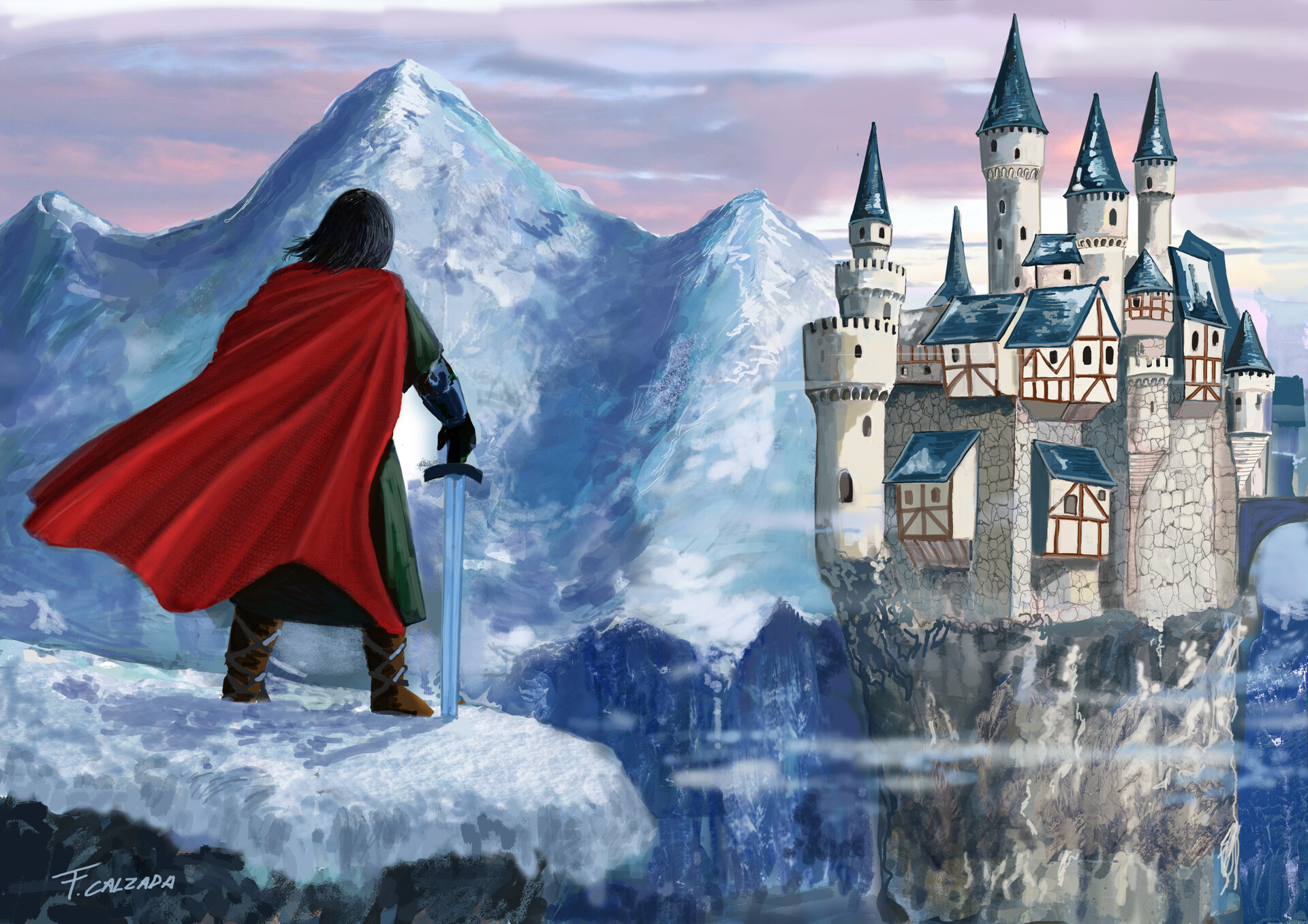 ArtStation - CASTLE IN THE SNOW