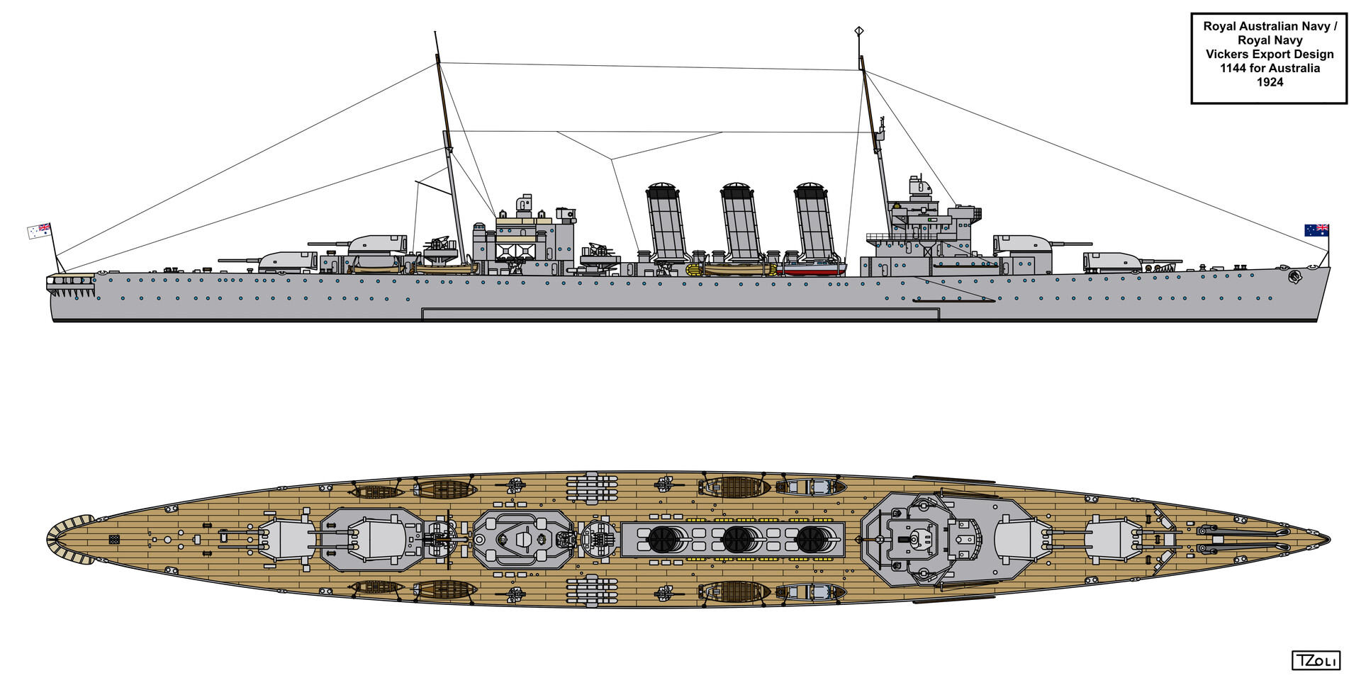 Takács Zoltán - TZoli - Vickers Export Design 1144 for Australia