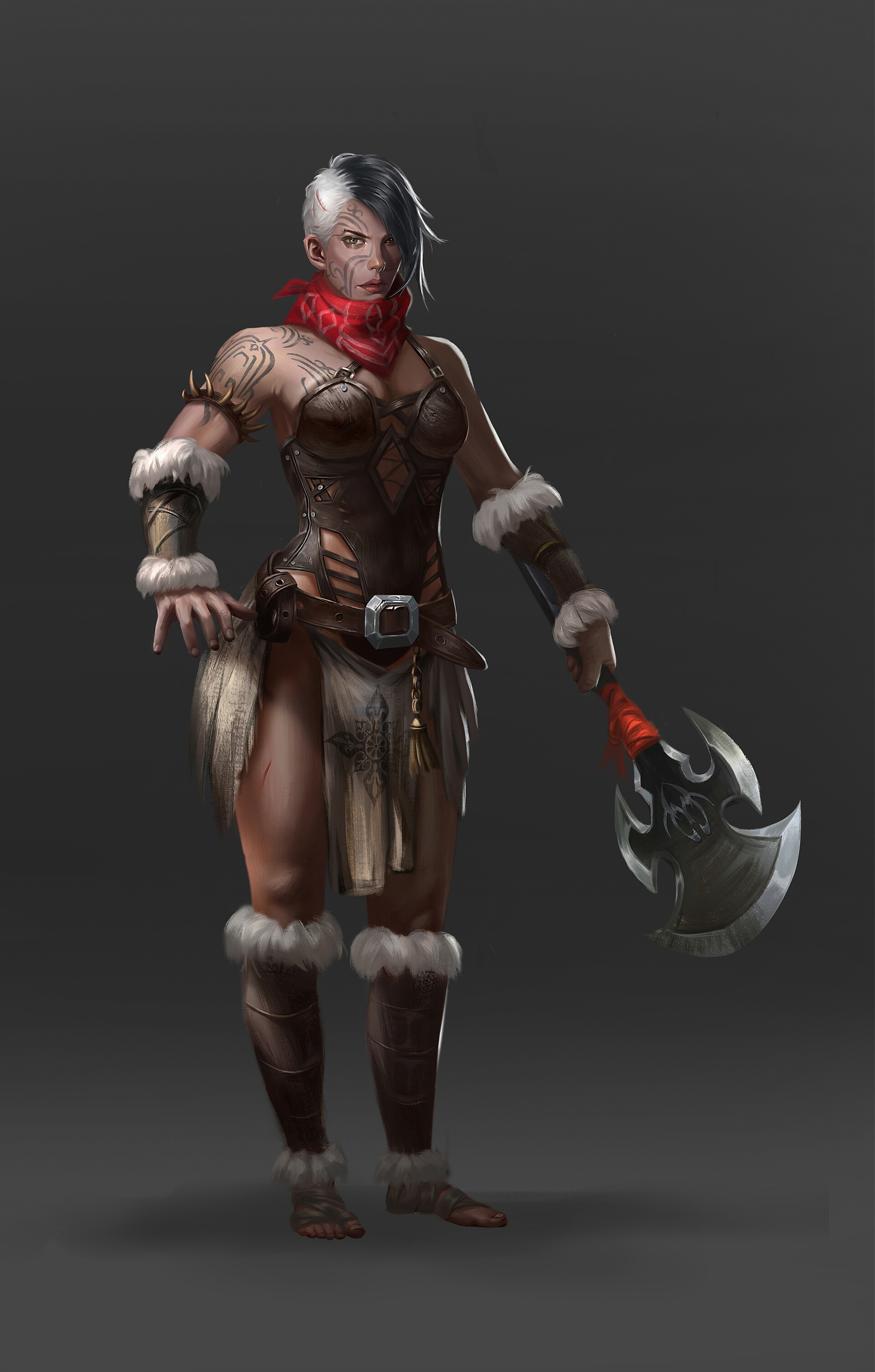 ArtStation - Female soldier-Character design