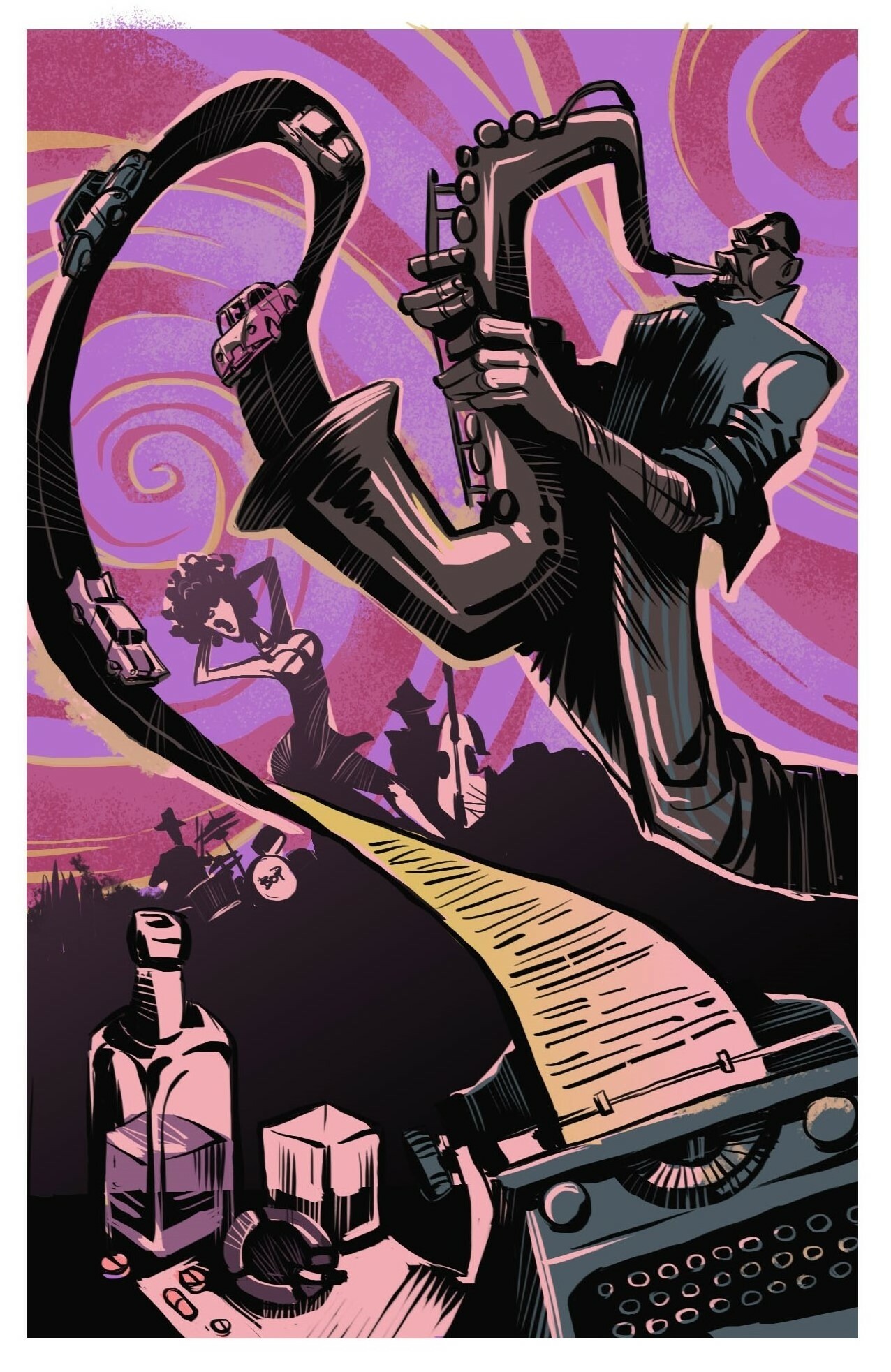 ArtStation - On The Road by Jack Kerouac