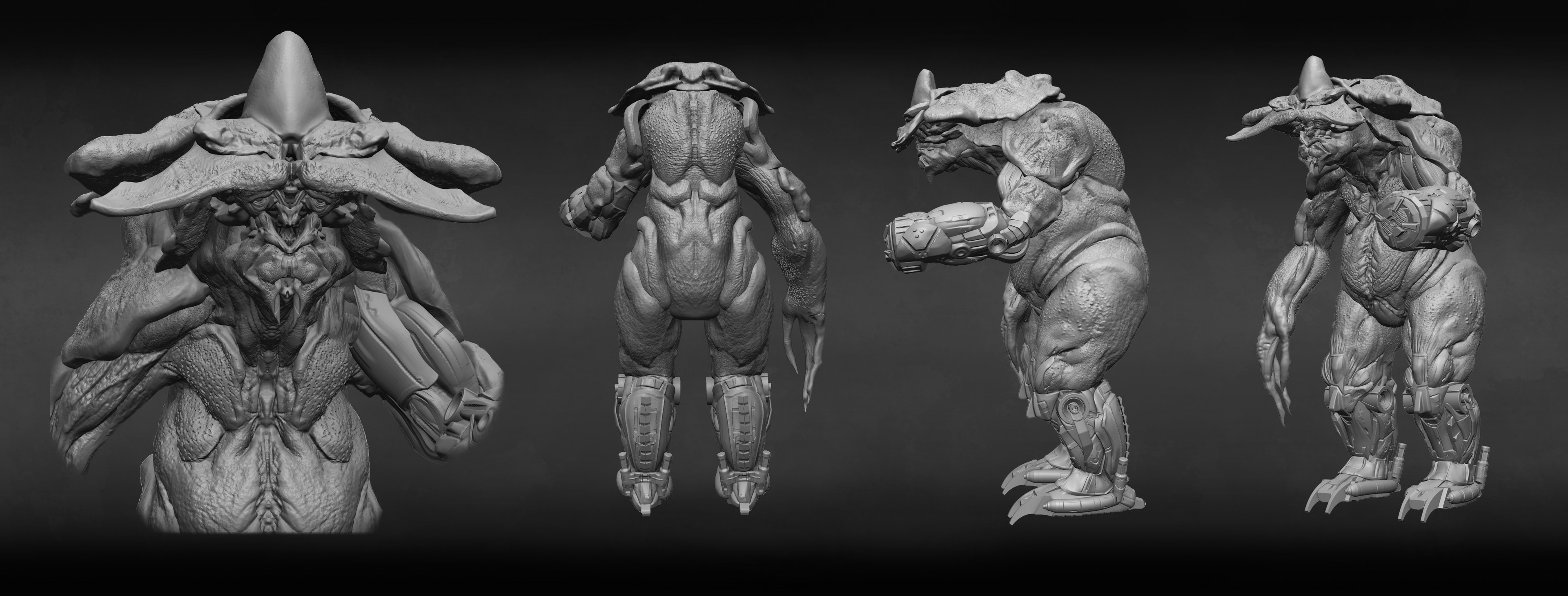 Kelvin Rojas - Alien Soldier with Arm Cannon