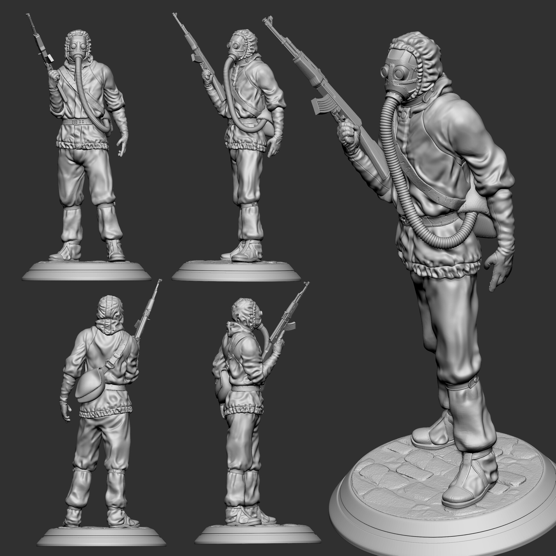 Racius Denobi - Biohazard Soldier Statue Collectibles 1/10 Scale