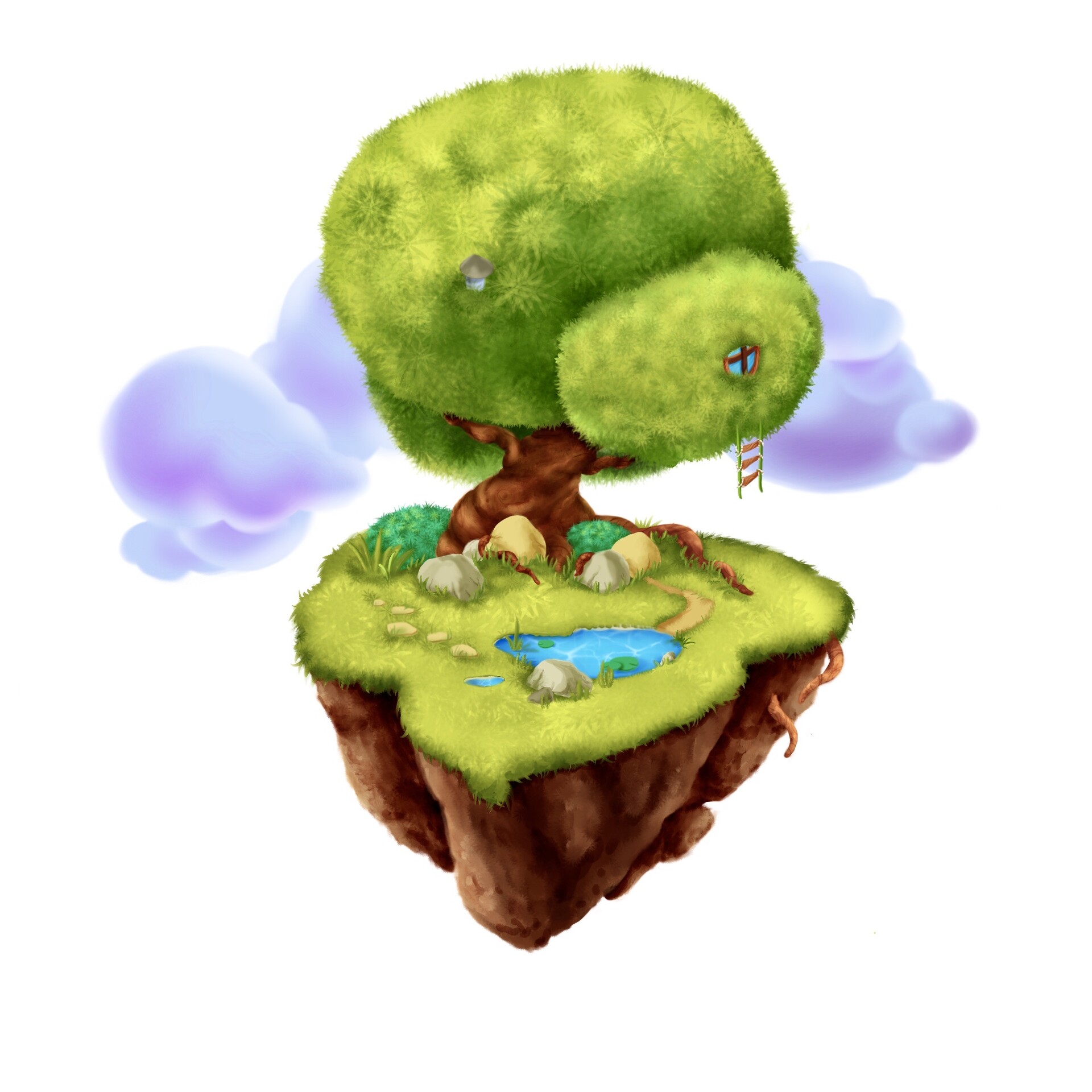 ArtStation - Floating island