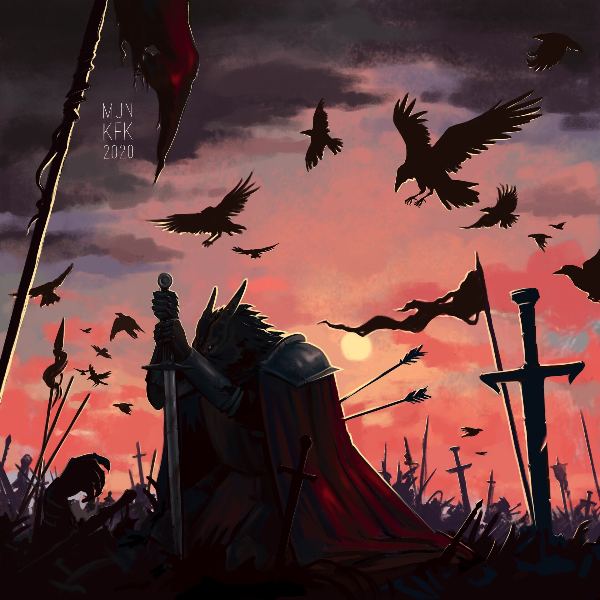 ArtStation - Tired dragonborn