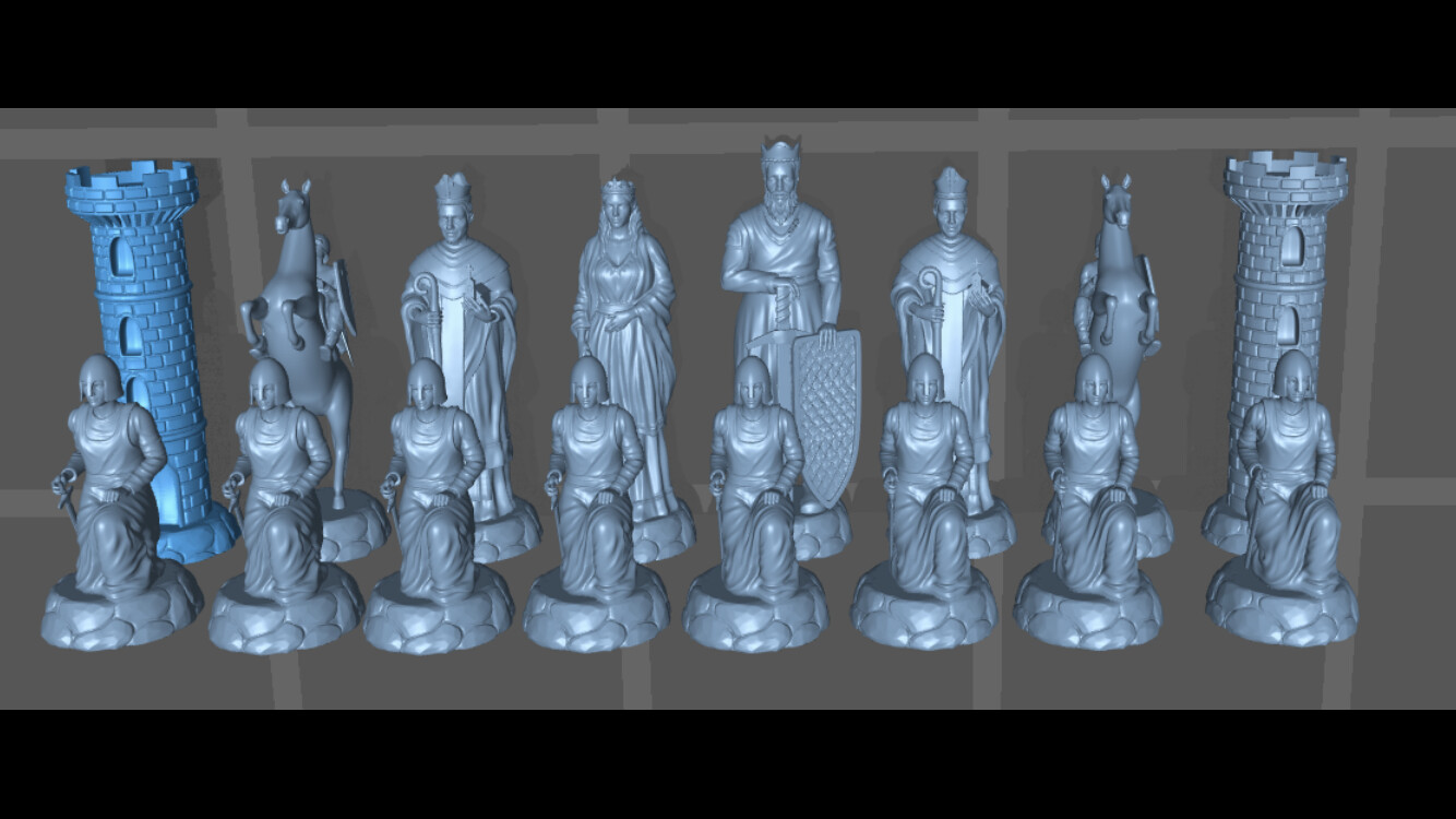 void 33 - chess set for 3d print