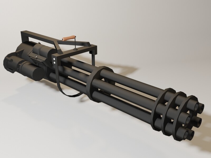 ArtStation - Gatling gun