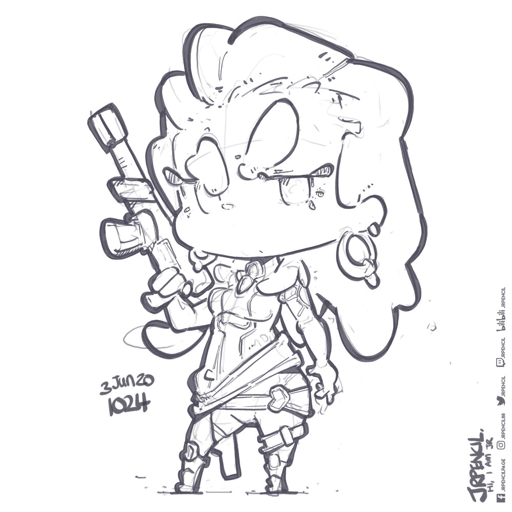 Jr Pencil - 1024 - Reyna