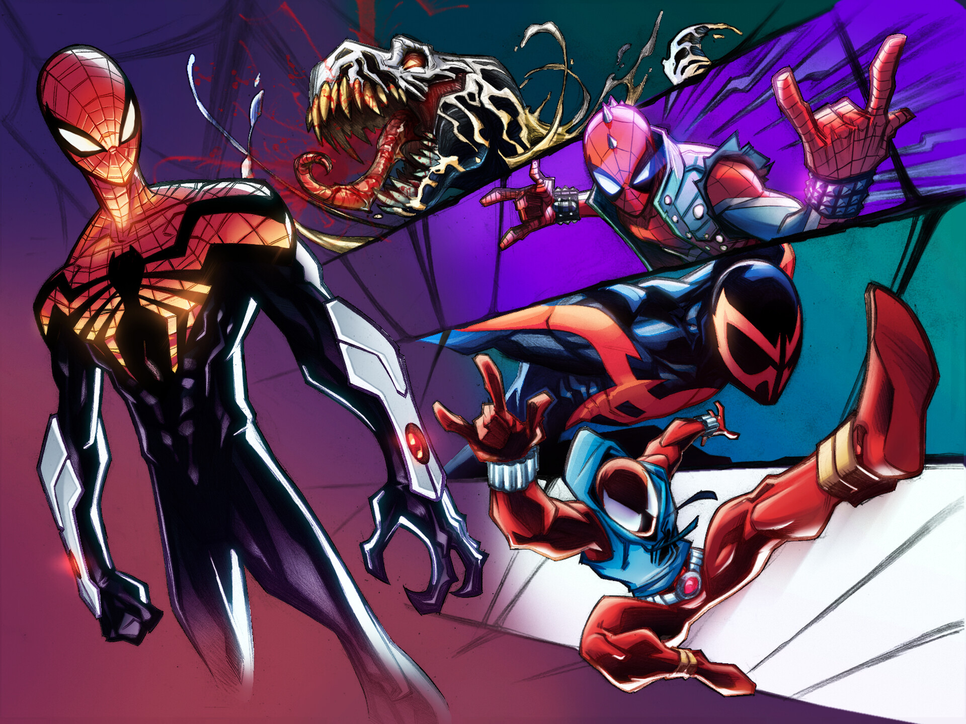 ArtStation - Spiderverse Color Sample