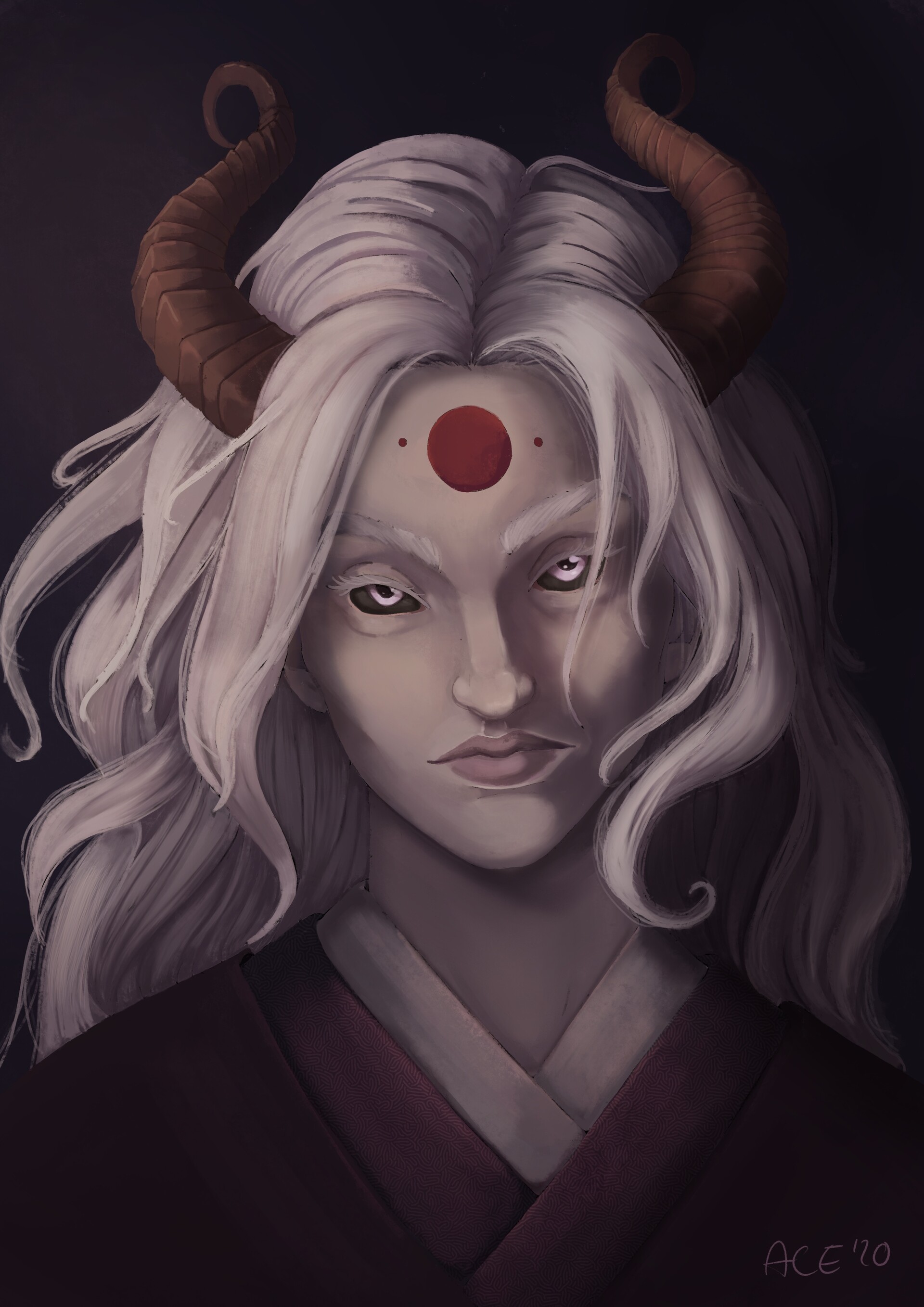 ArtStation - Portrait of a demon