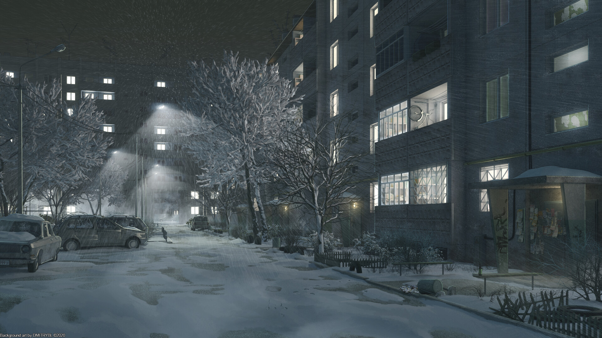 ArtStation - Hopless Winter Street