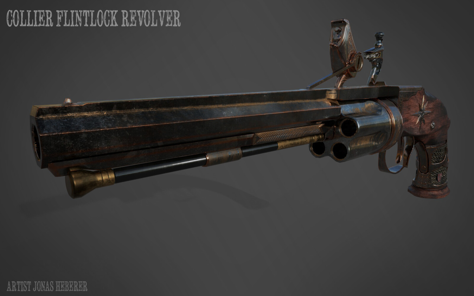 Jonas Heberer - Collier Flintlock Revolver