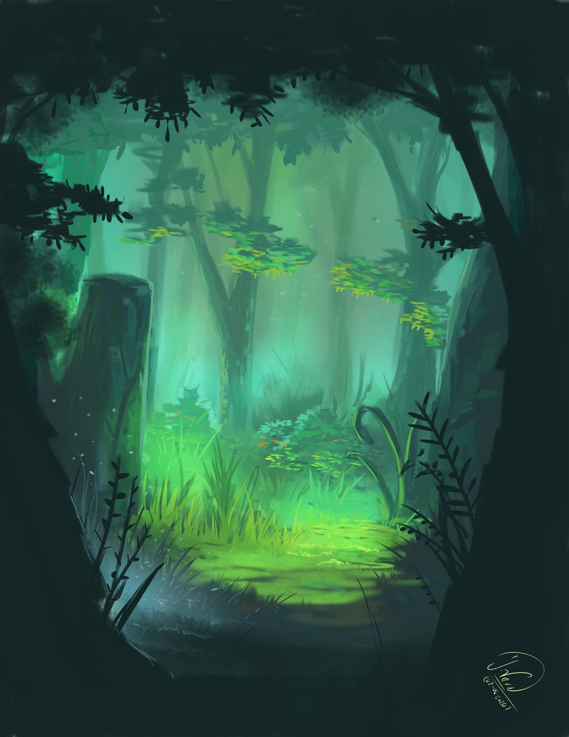 ArtStation - LANDSCAPE WITH MAGIC