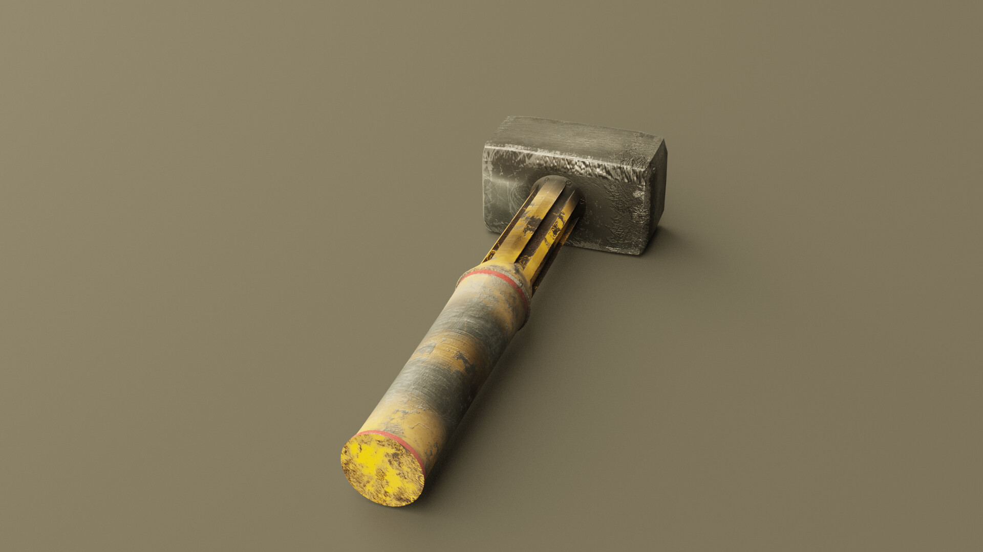 ArtStation - Heavy hammer modelling & texturing practice