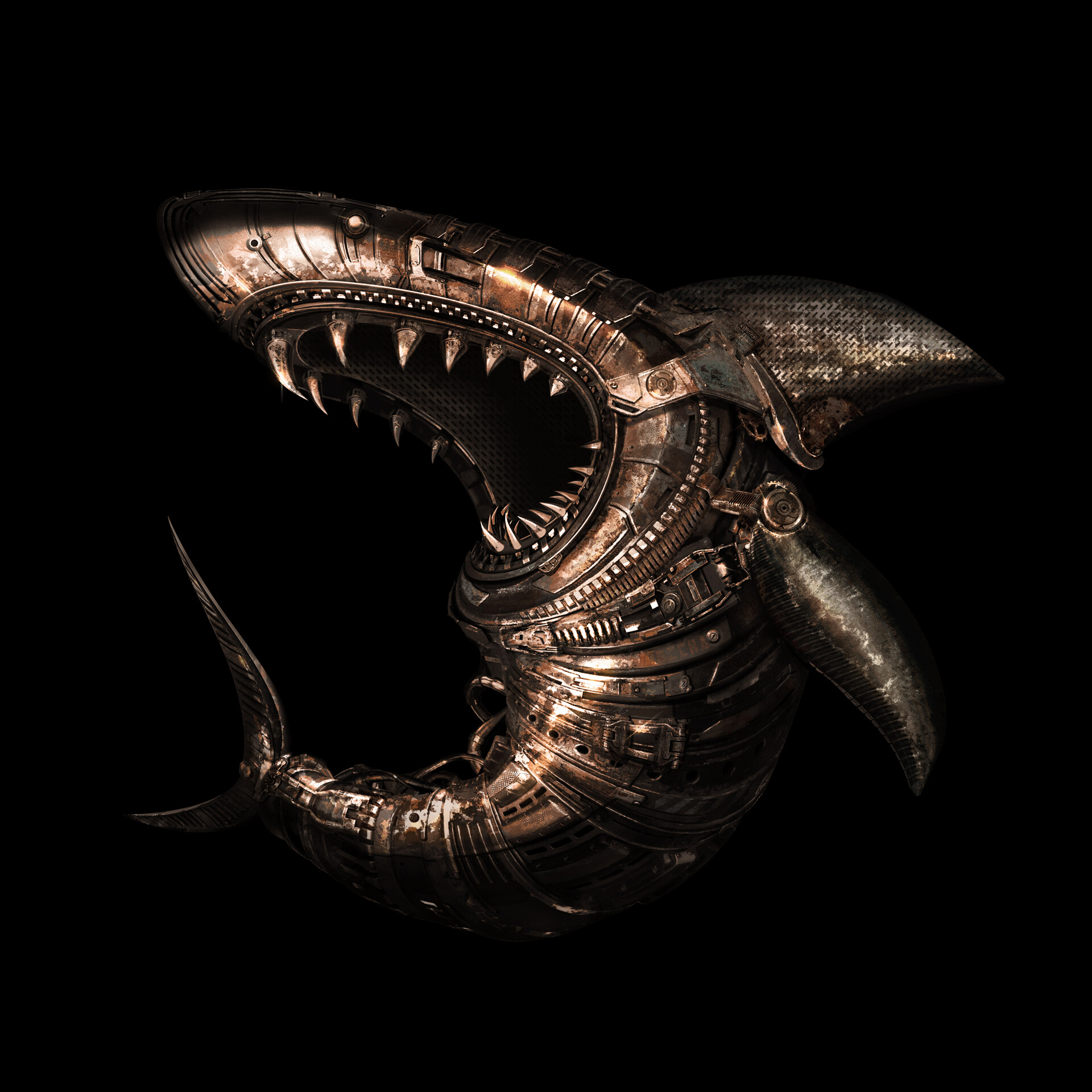 ArtStation - SHARK STEAMPUNKED