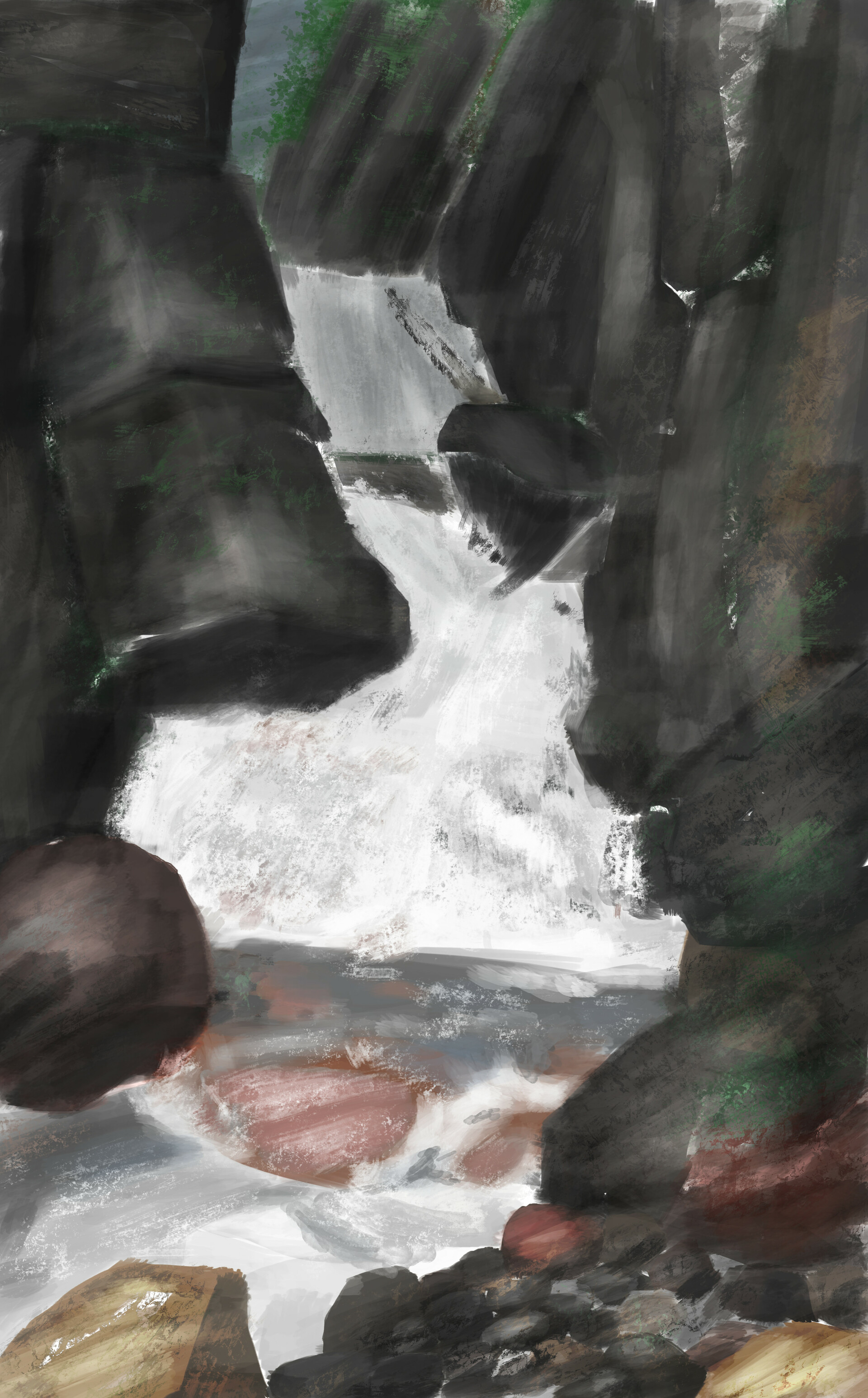 ArtStation - waterfall