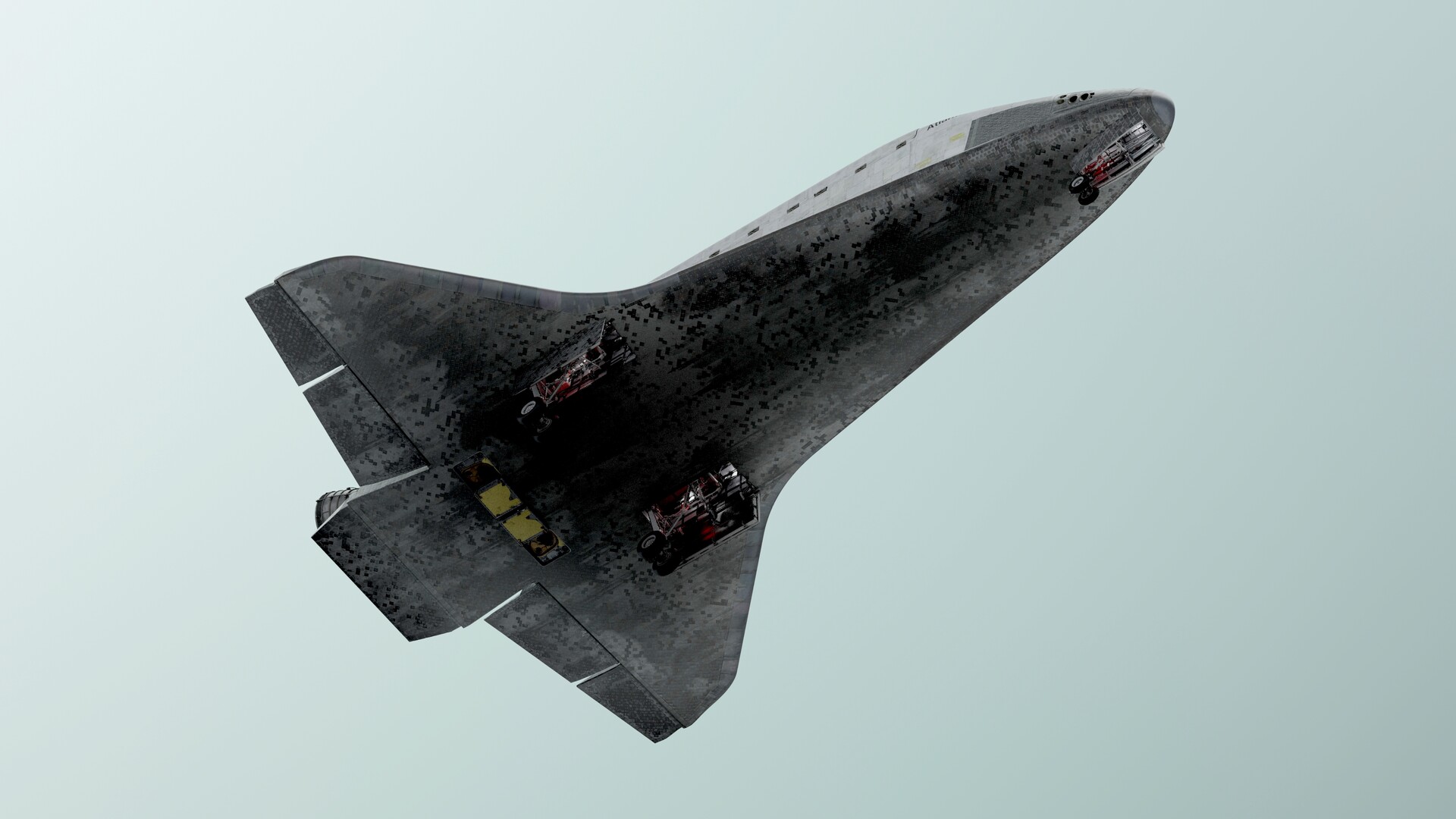 space shuttle underside