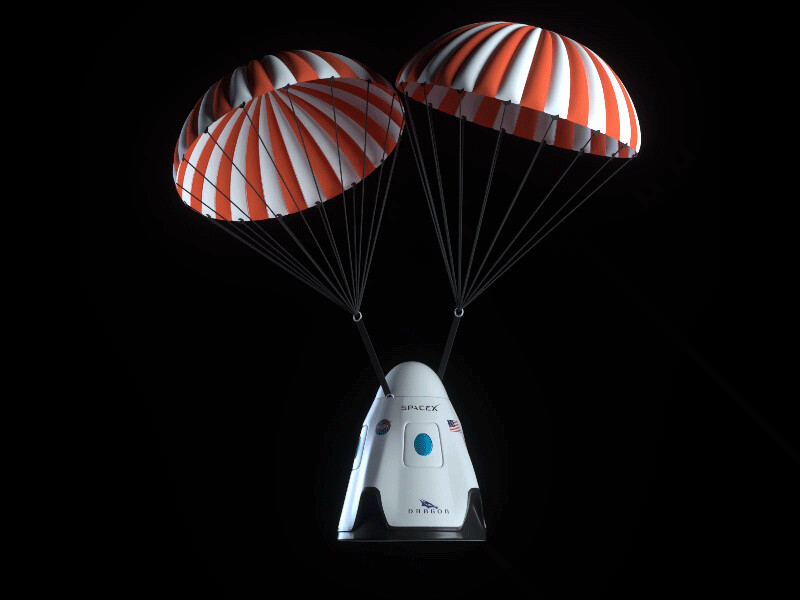 ArtStation - Crew dragon launch