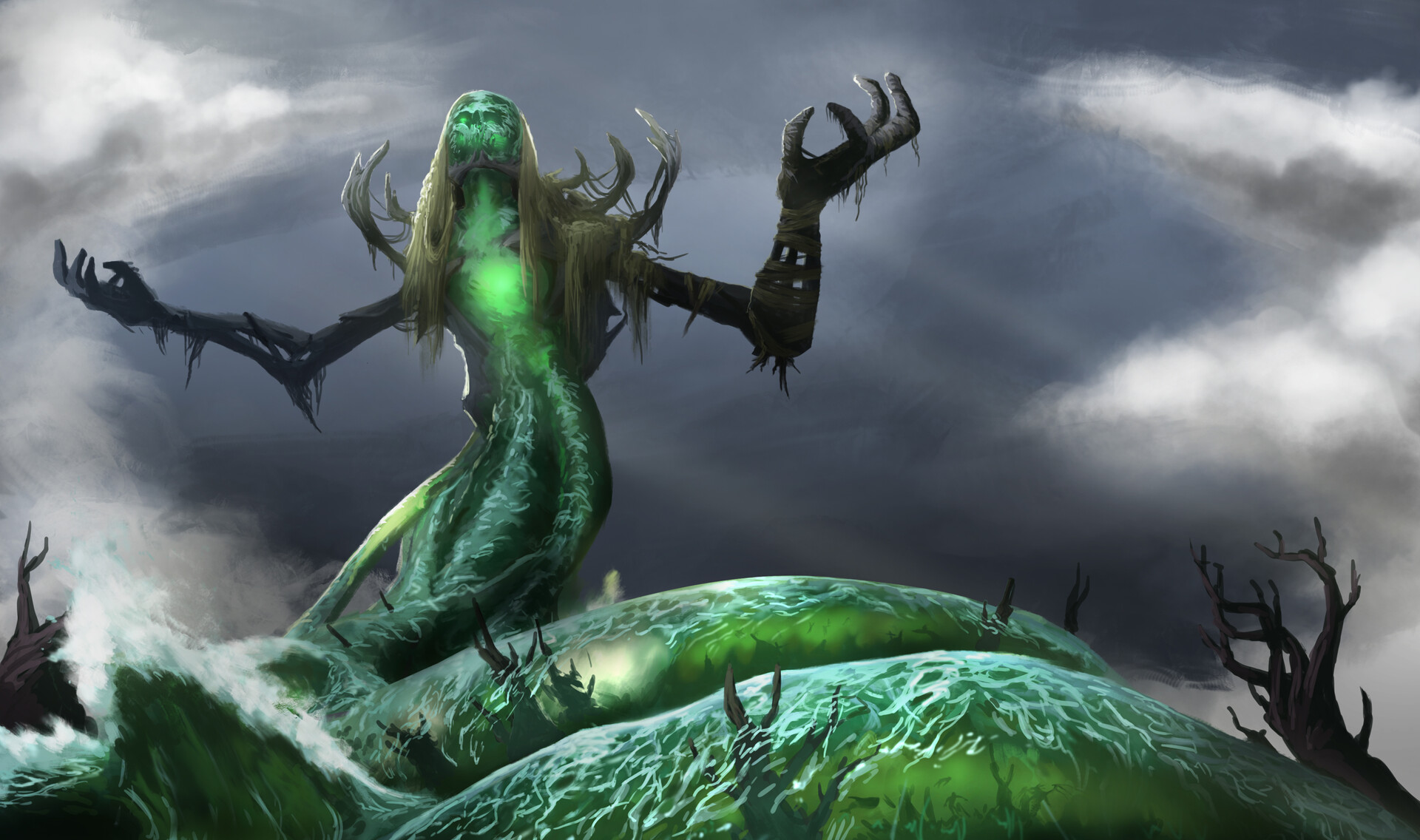 ArtStation - Muldrotha, the Gravetide (MTG Fan Art)