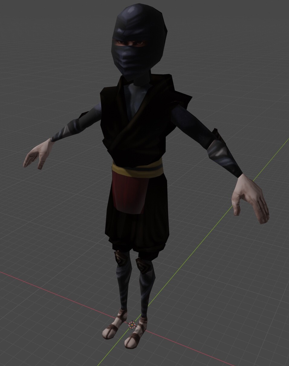 ArtStation - Low Poly Ninja Skins