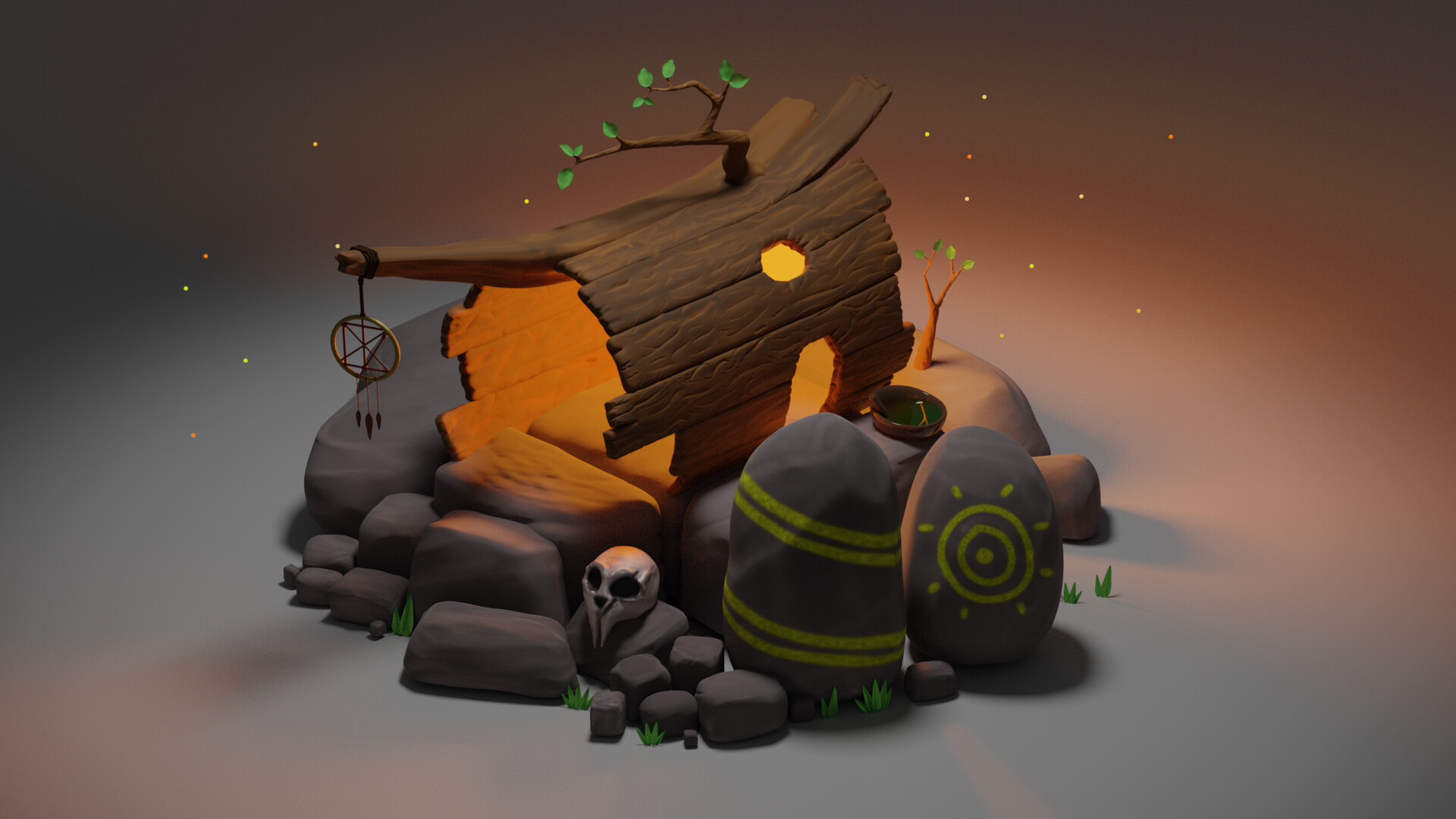 ArtStation - Shaman house