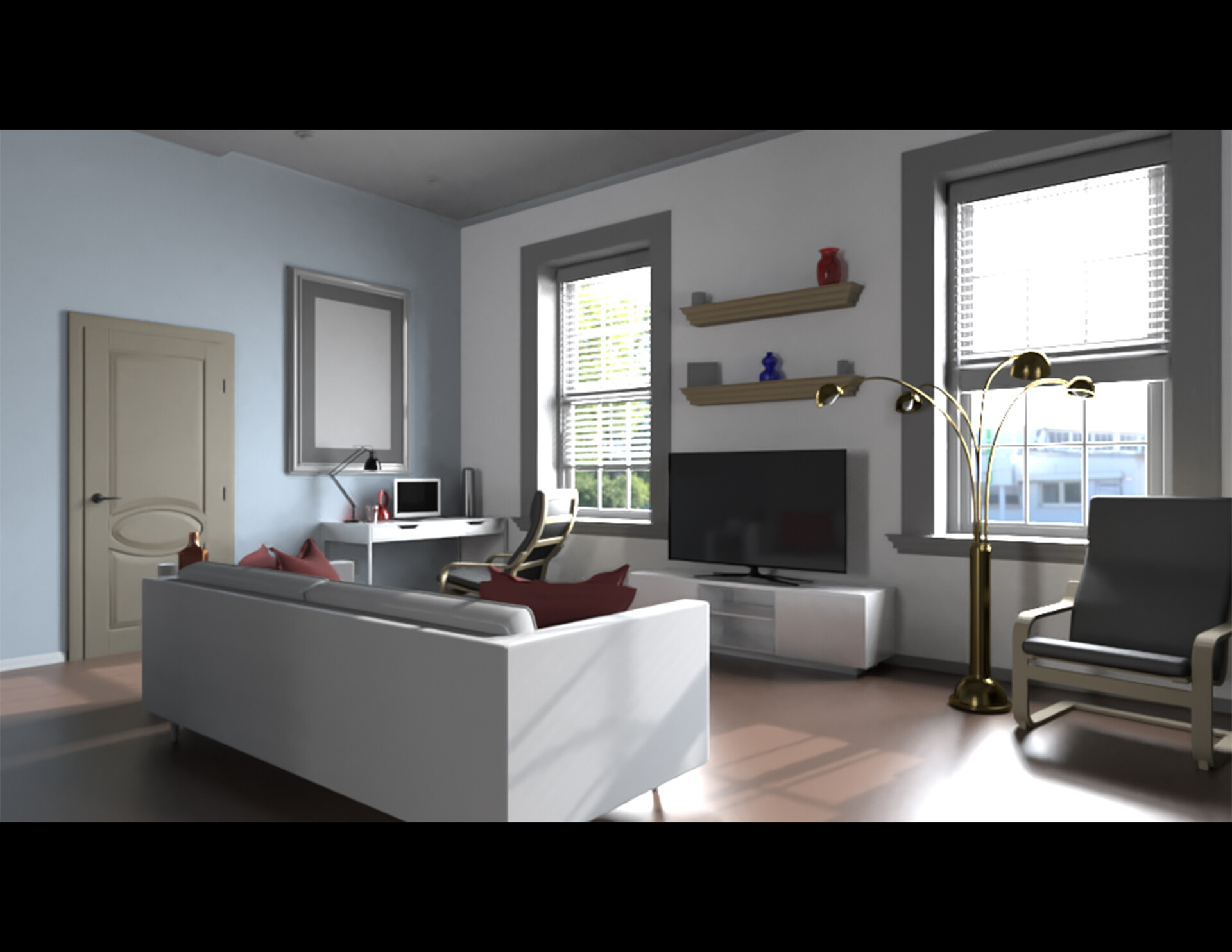 ArtStation - 3D room Shading And Lighting