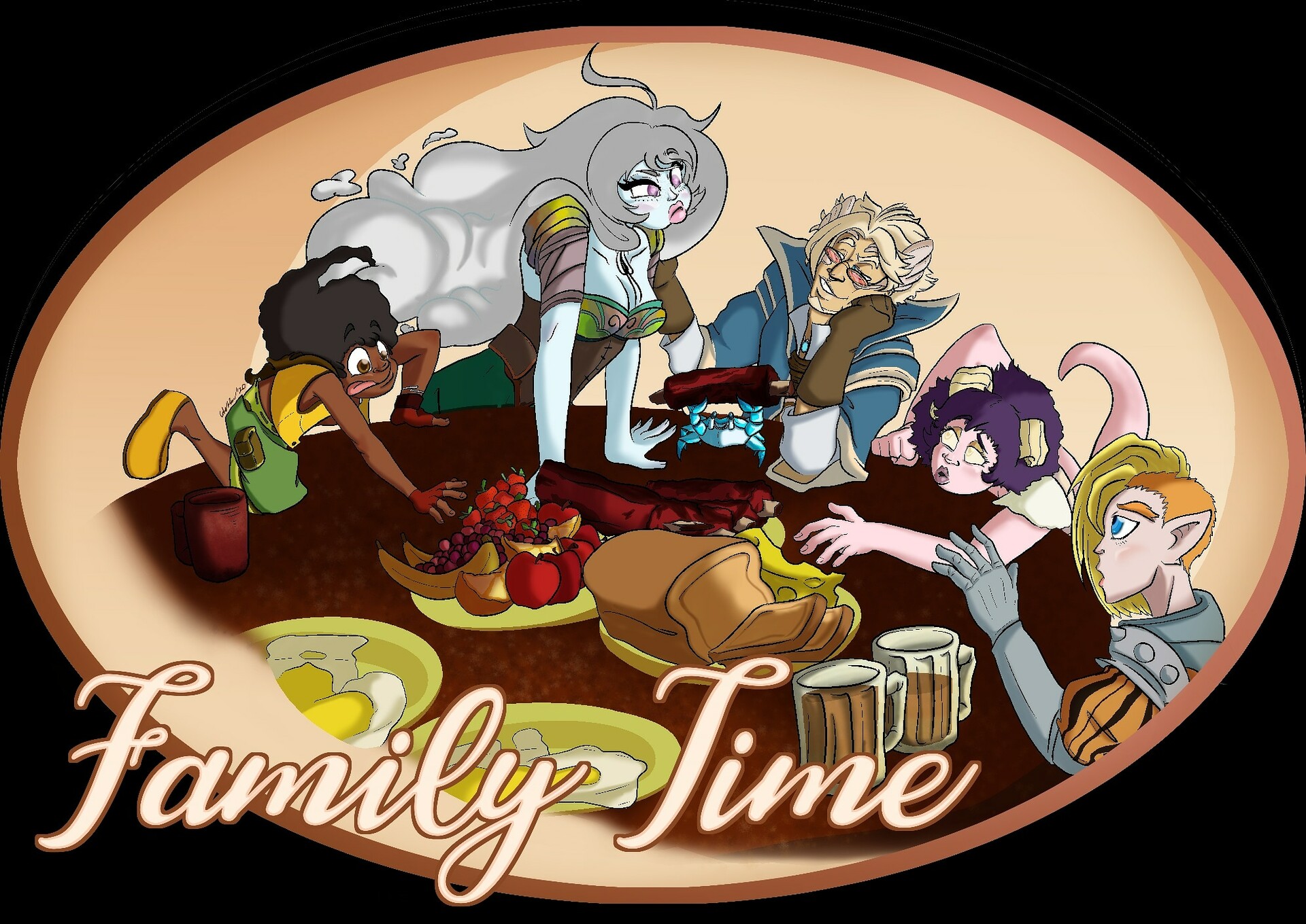 ArtStation - DnDA: Family Round Table