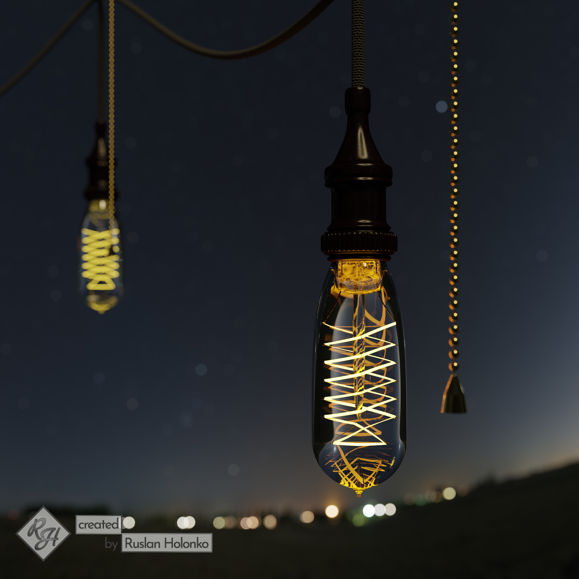 ArtStation - Vintage Bulbs
