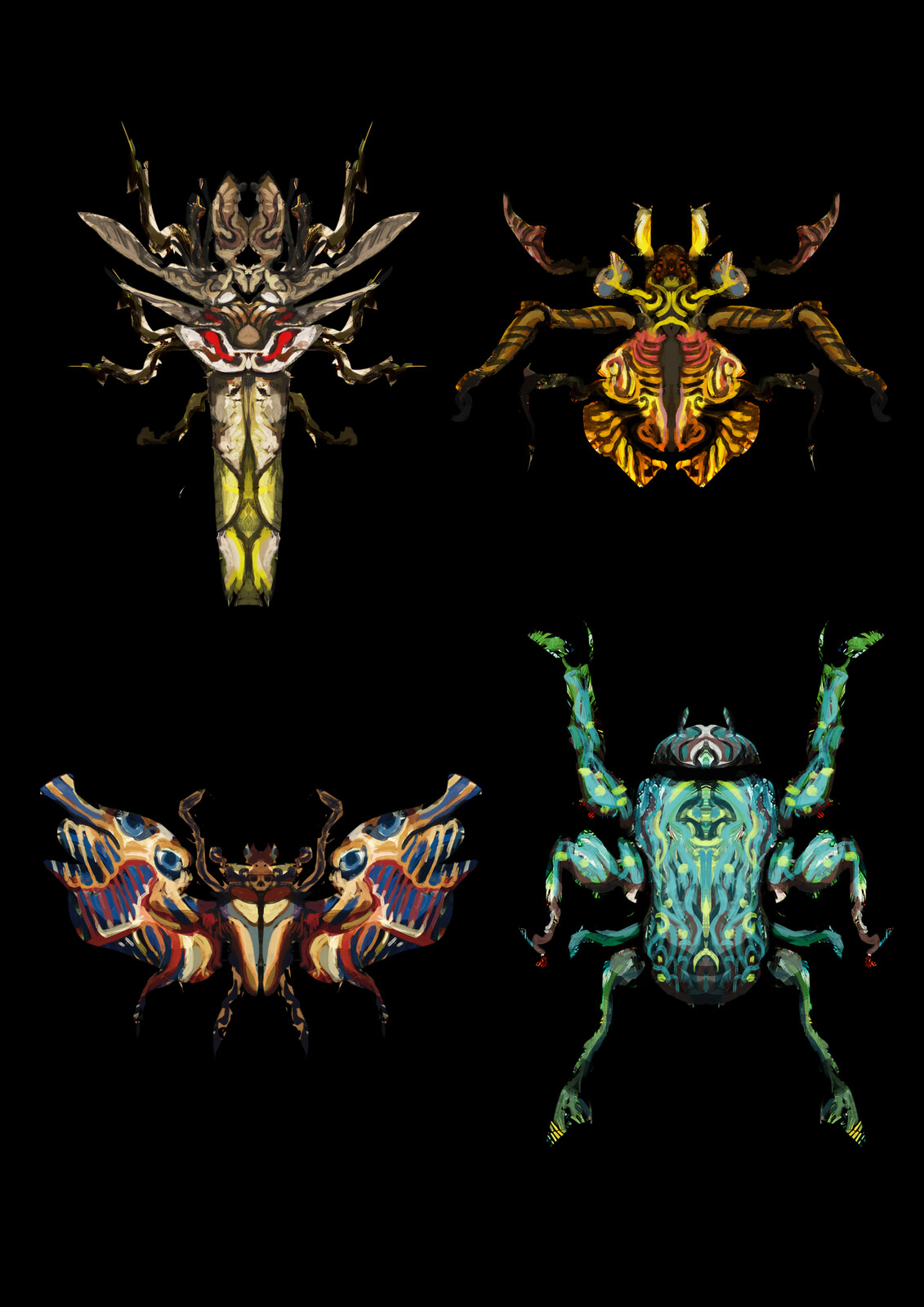 Lucas Bouroga - Concept of fantasy bugs