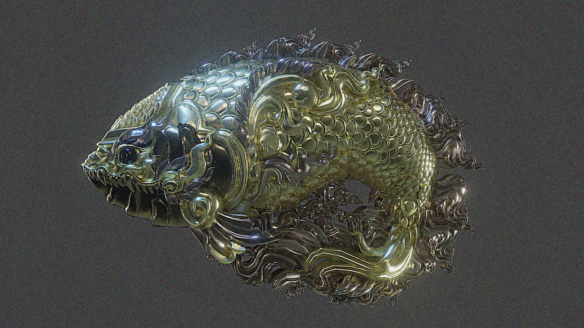 ArtStation - thai art style fish