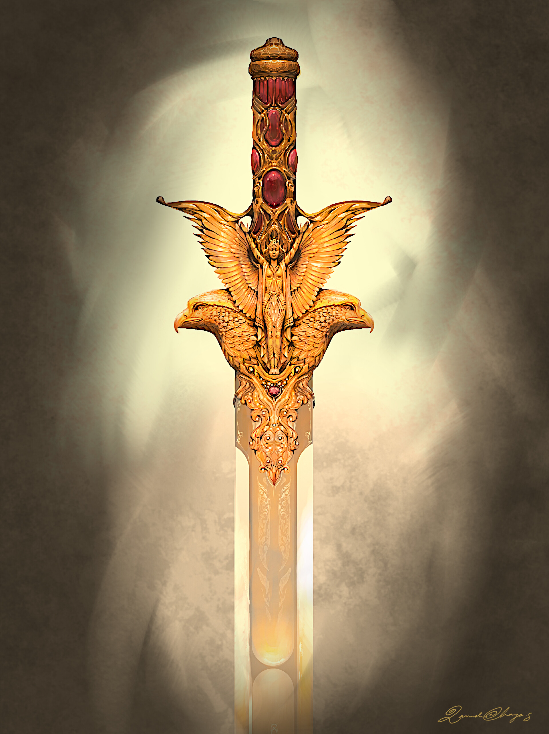 ArtStation - queen sword