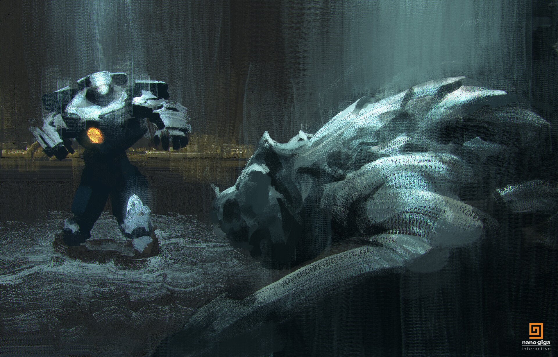 ArtStation - Mecha- Battle