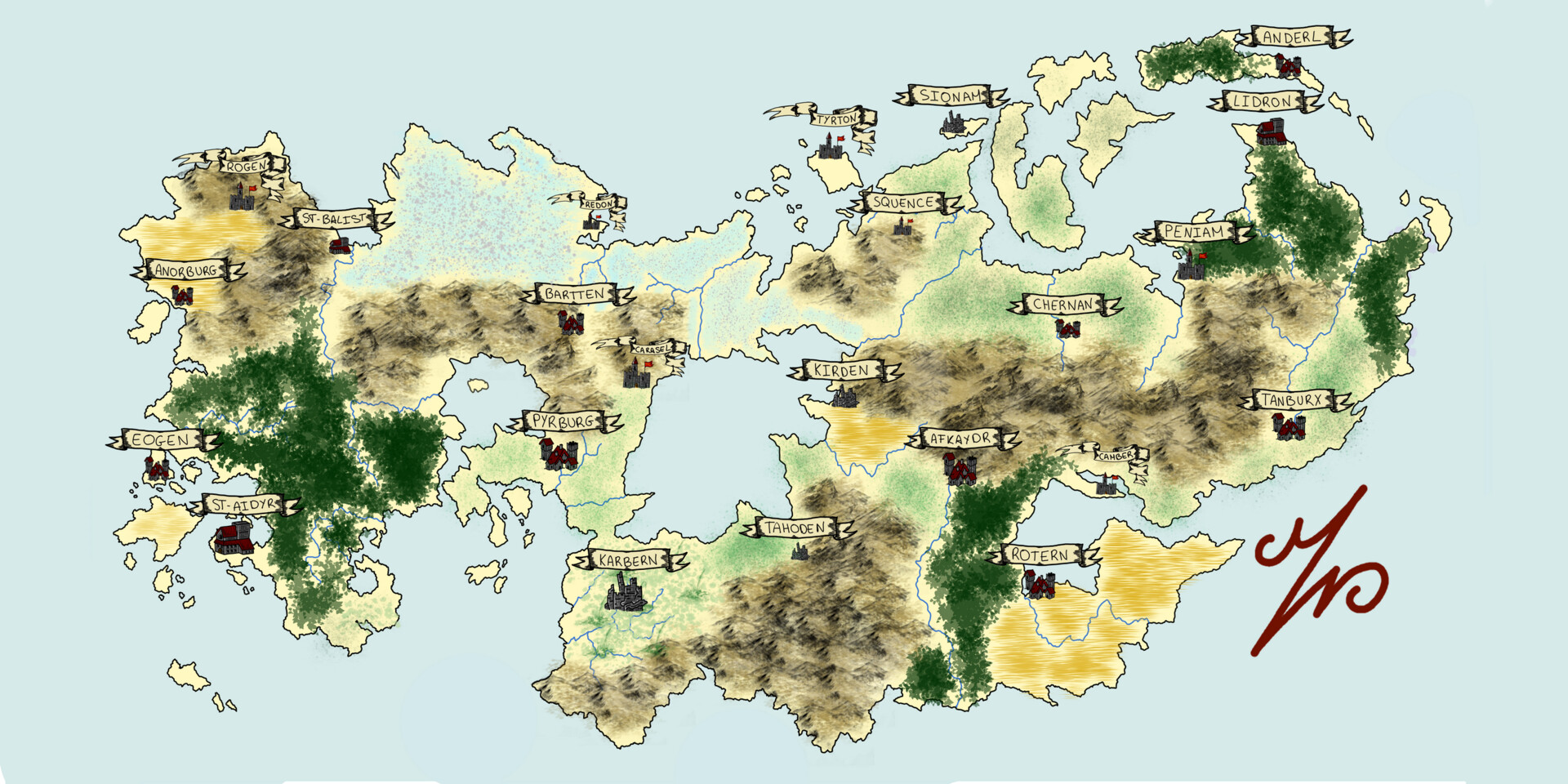 ArtStation - Fantasy Map - 2