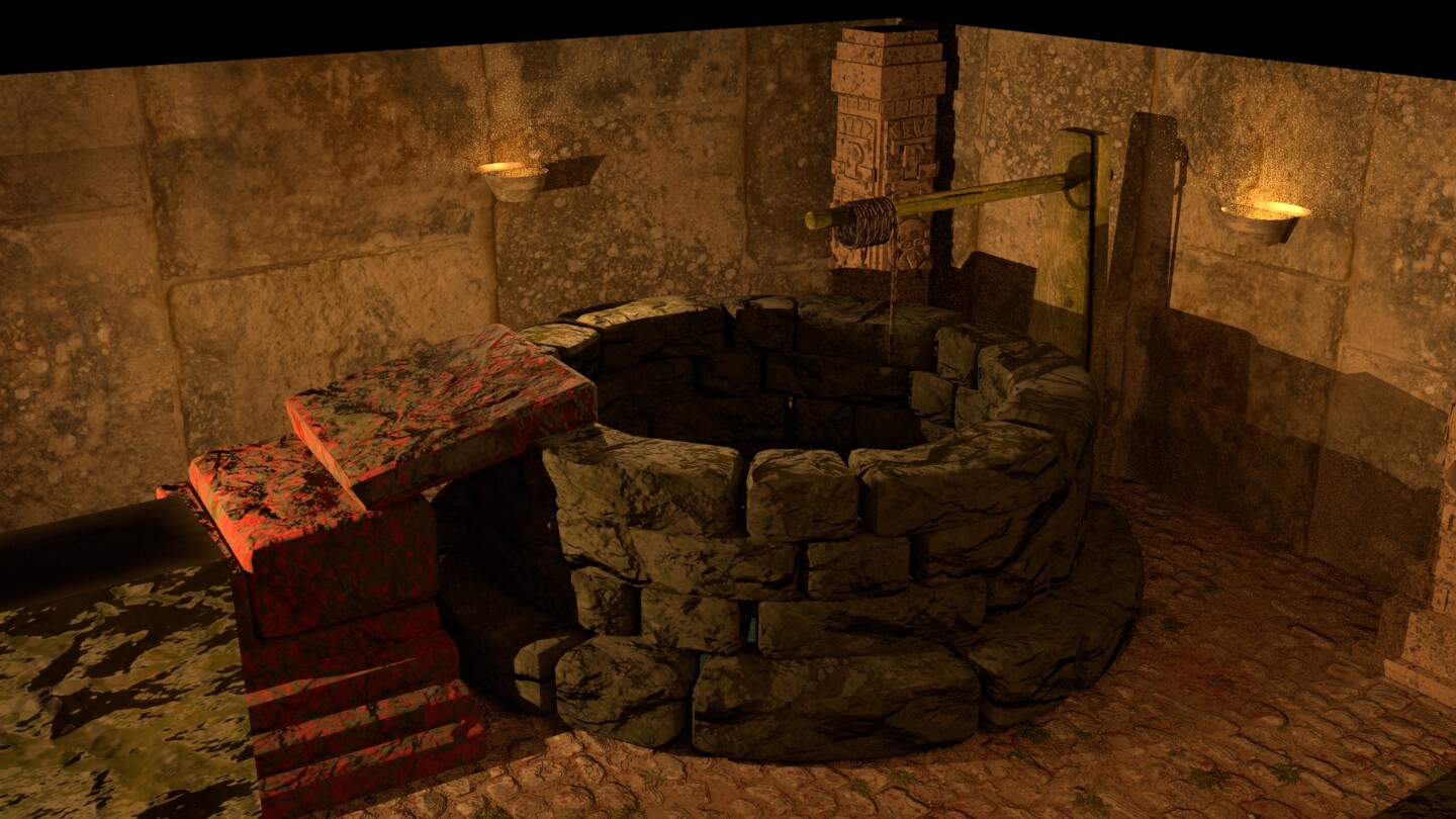 Sofia Aguiar - Mayan Sacrifice Room - 3D Environment
