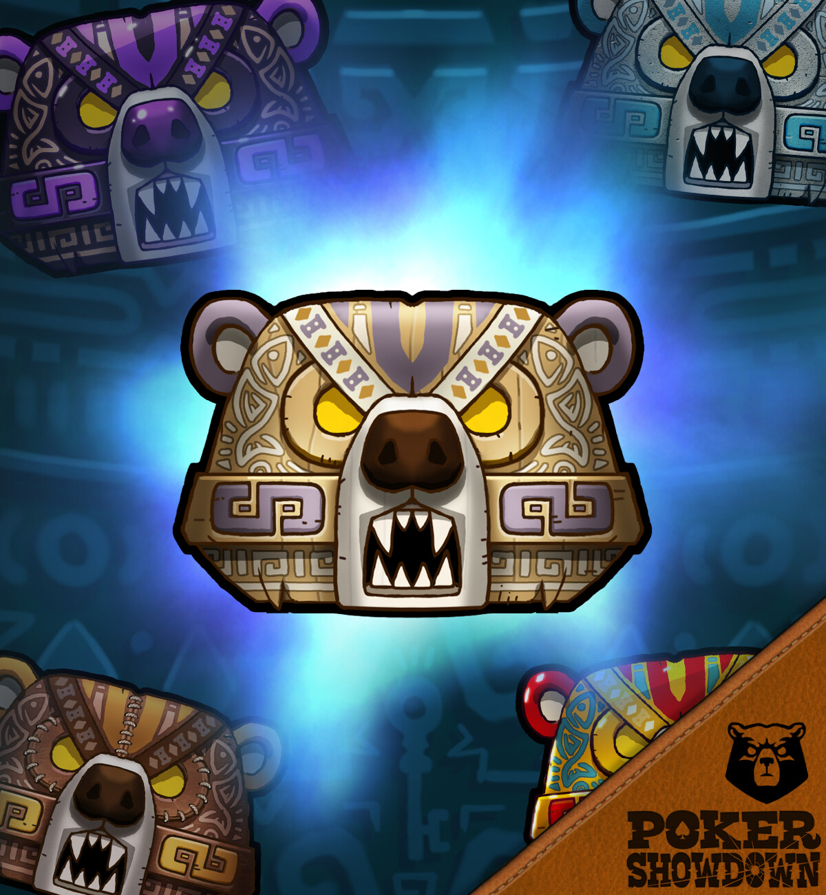 ArtStation - Poker Showdown Bear Totem