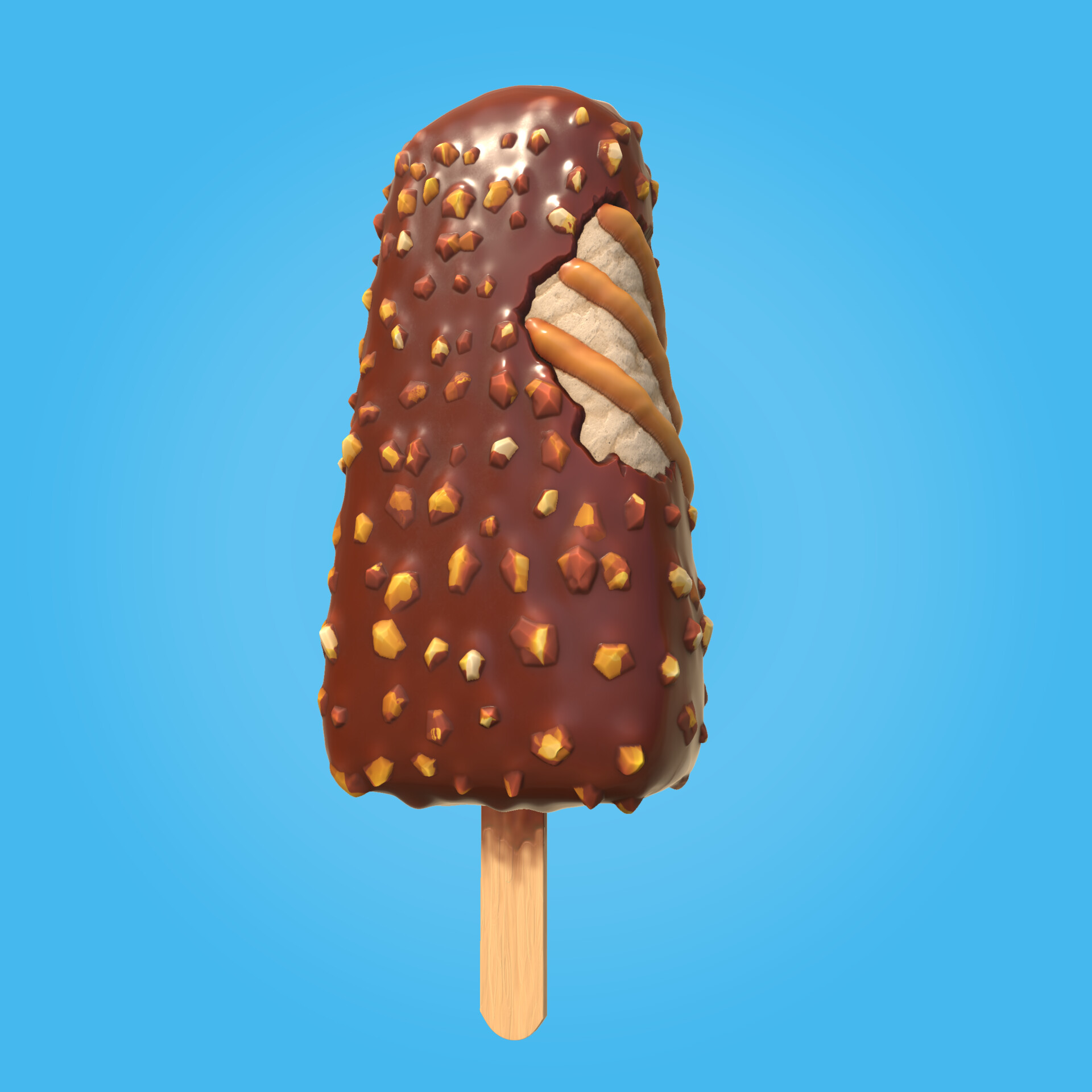 ArtStation - Stylized Popcicle Material - Substance Designer Study