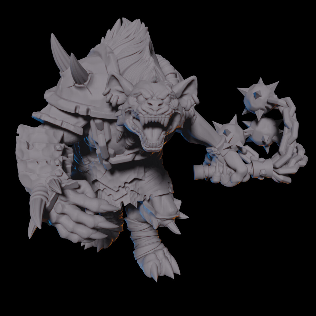 ArtStation - Gnoll warrior 01 (digital)