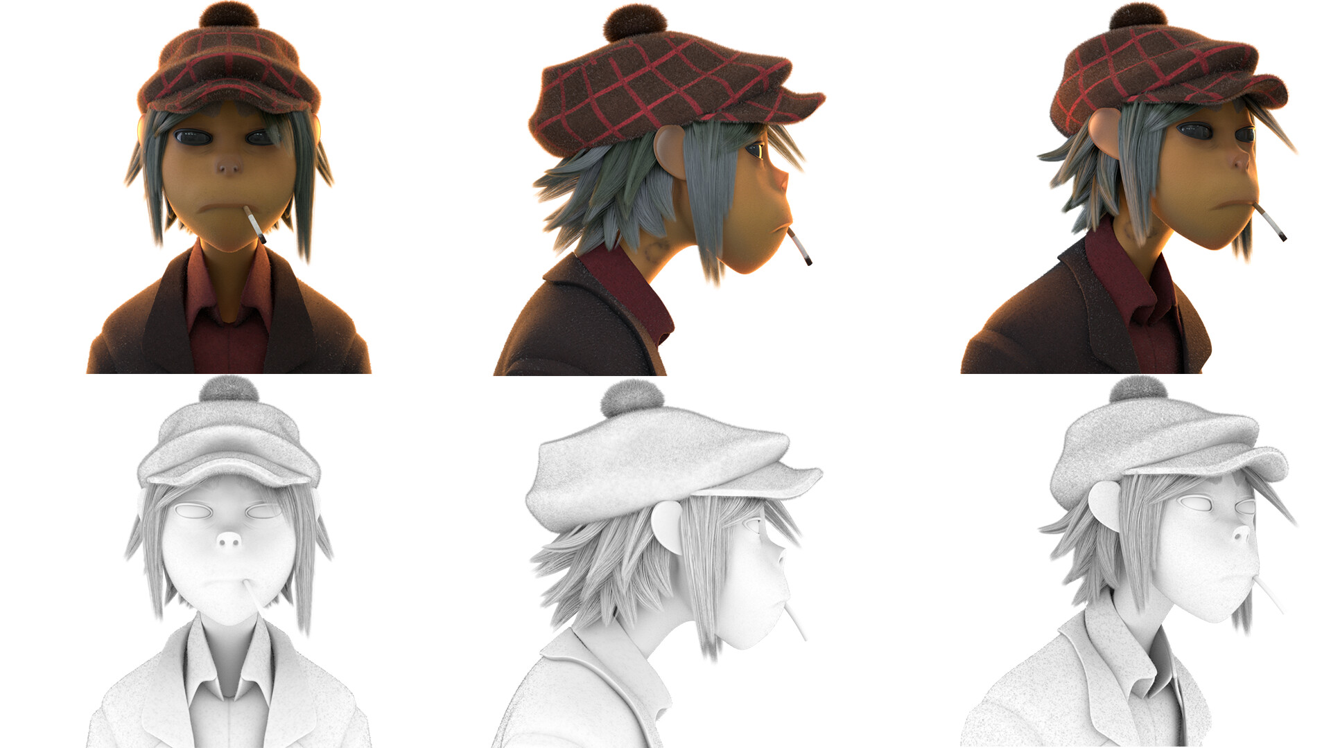 how to draw gorillaz demon days