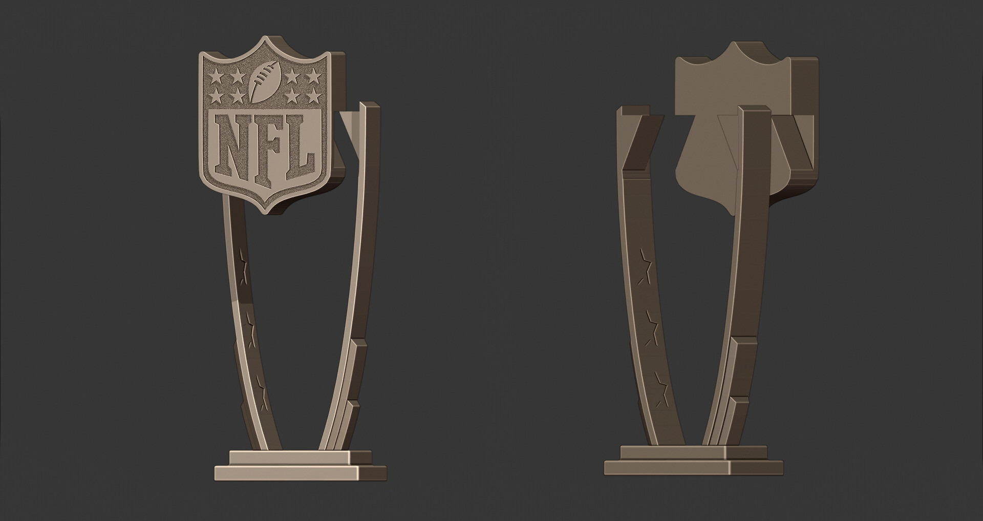 Simon Brokmann - 3D Art - NFL Honors Award Trophy