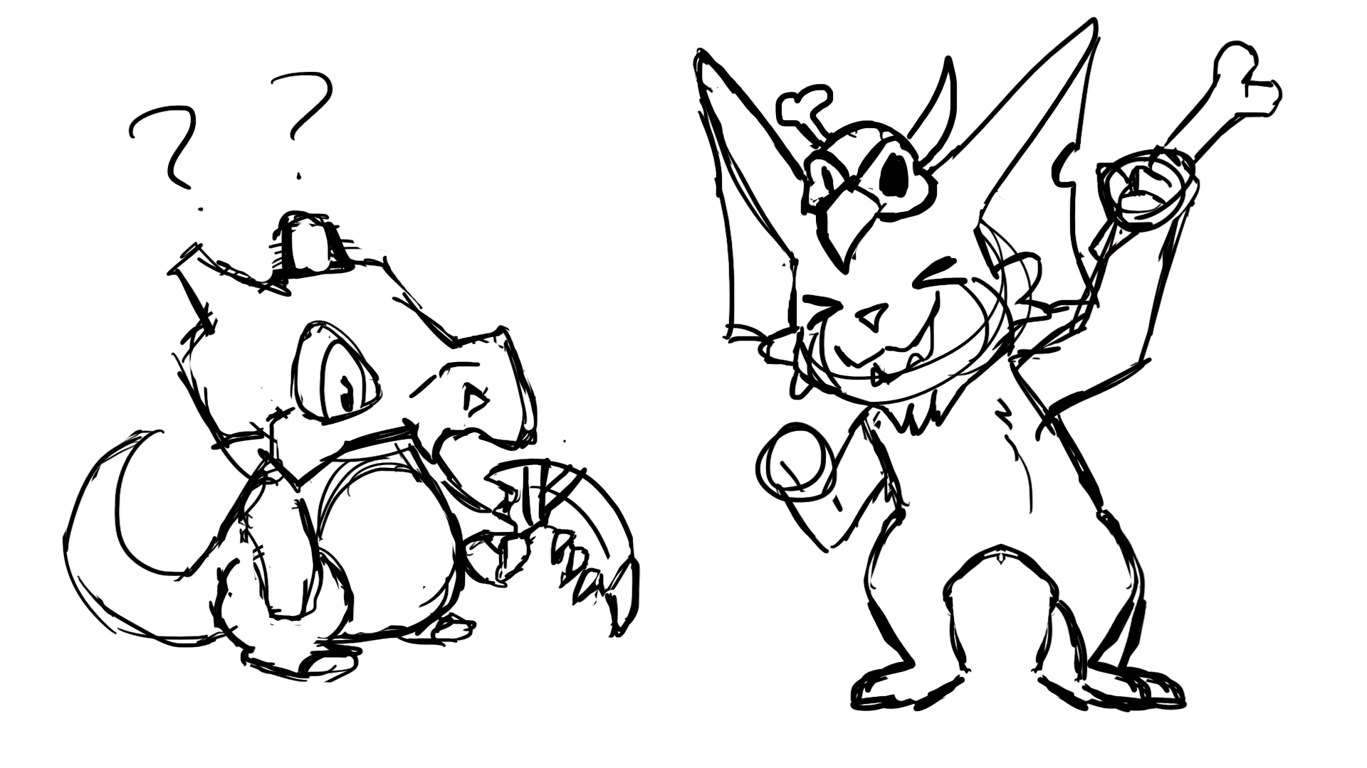 cubone coloring pages