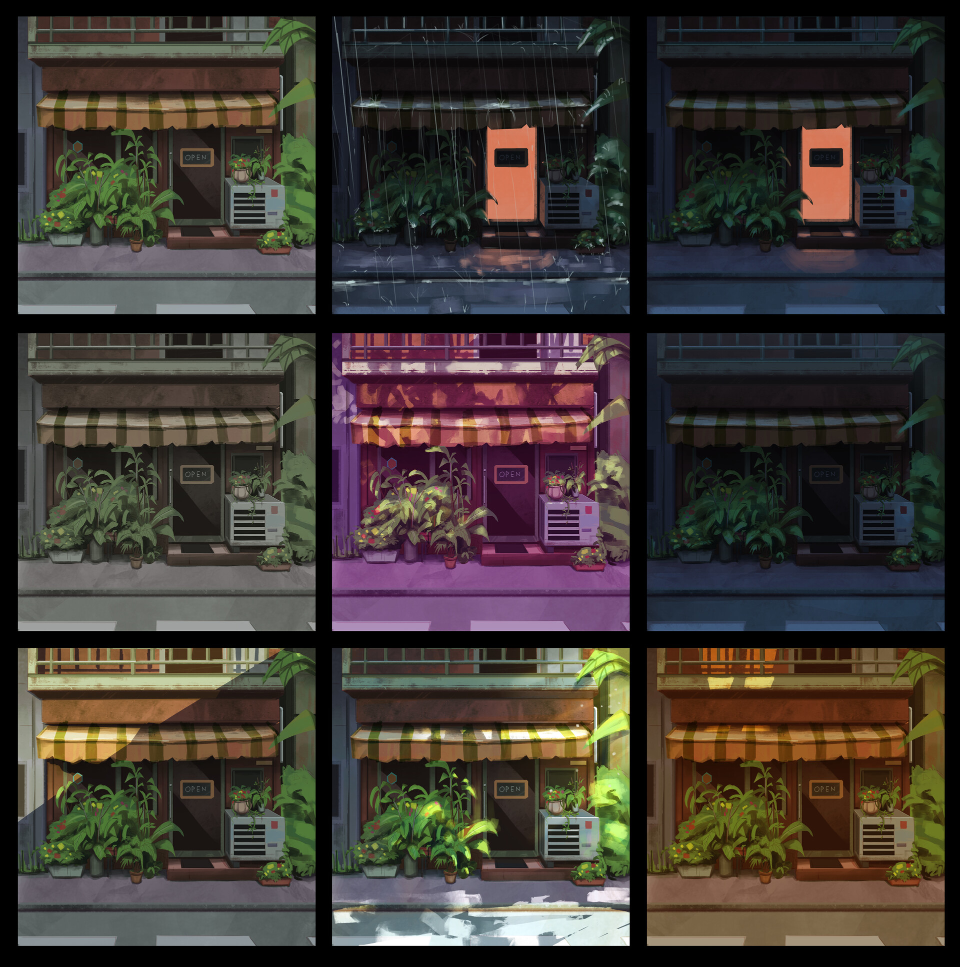 ArtStation - color scripting practice