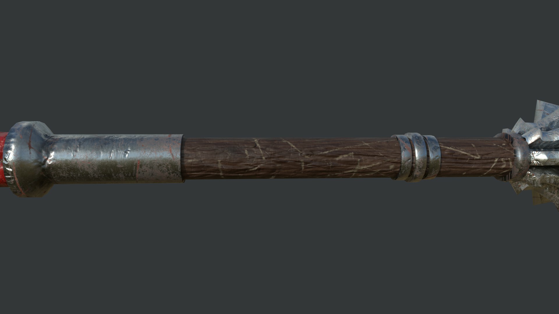 Two Handed Flanged Mace