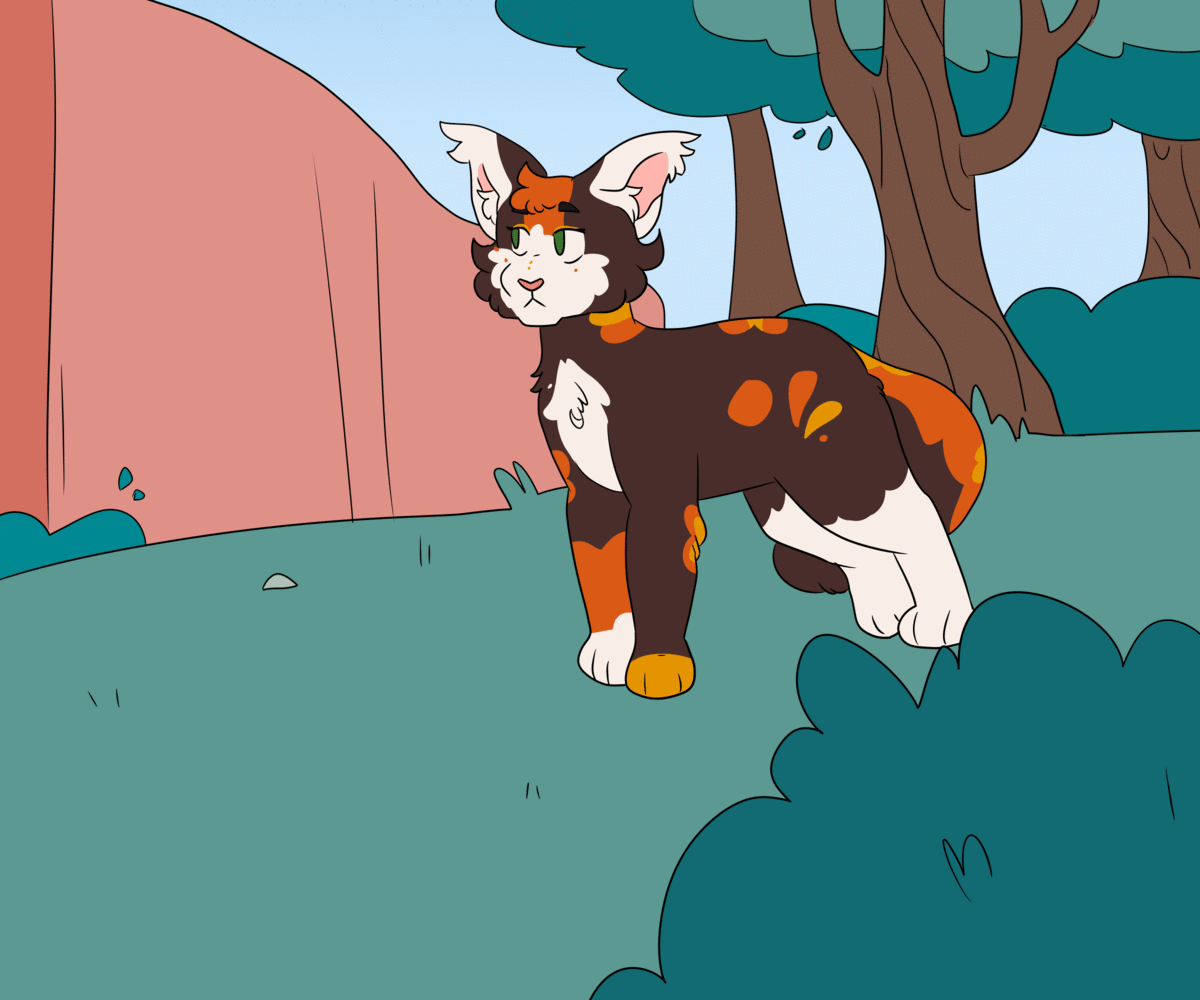 cat walking animation cycle