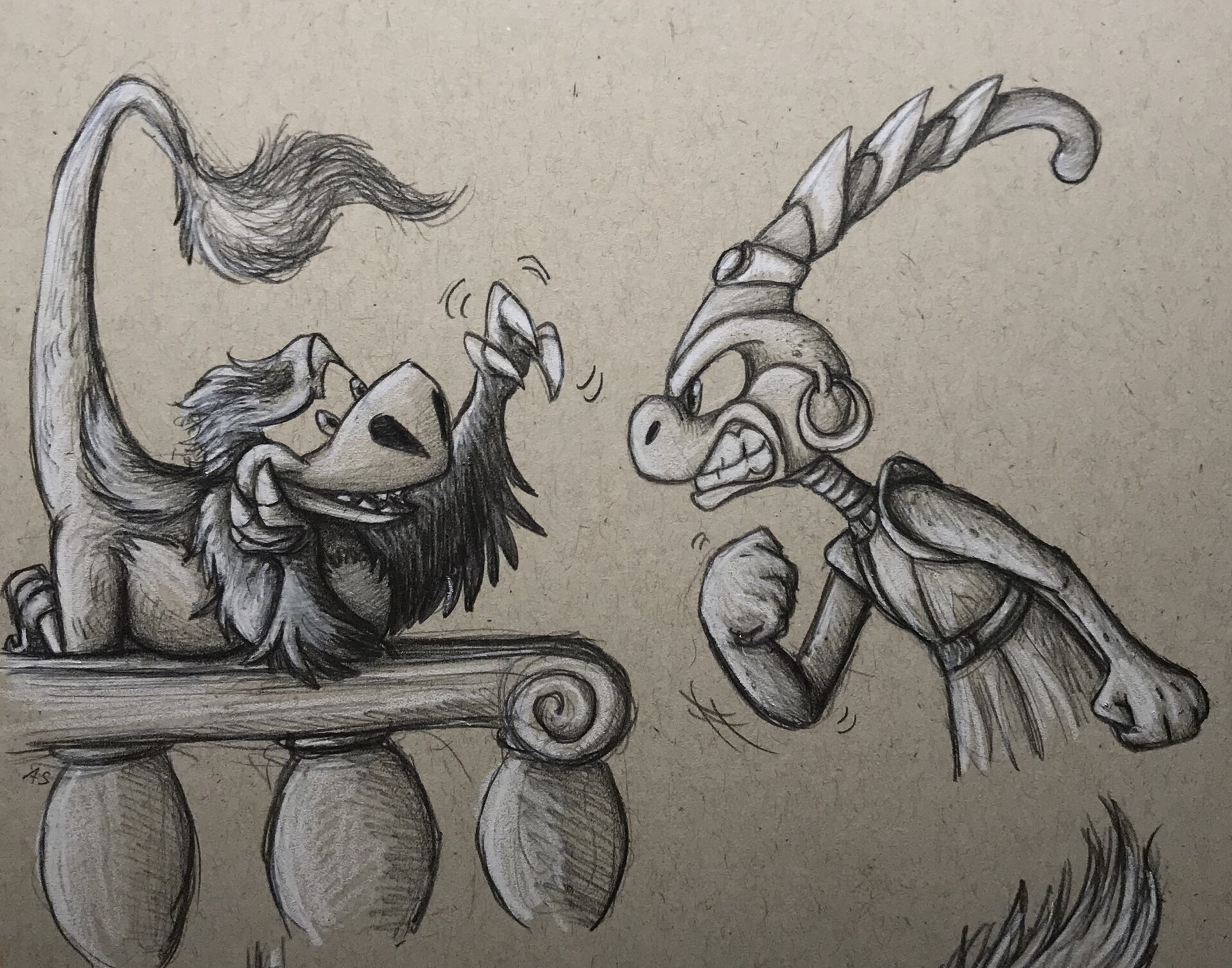 ArtStation - Quickclaw Annoys a Palace Guard