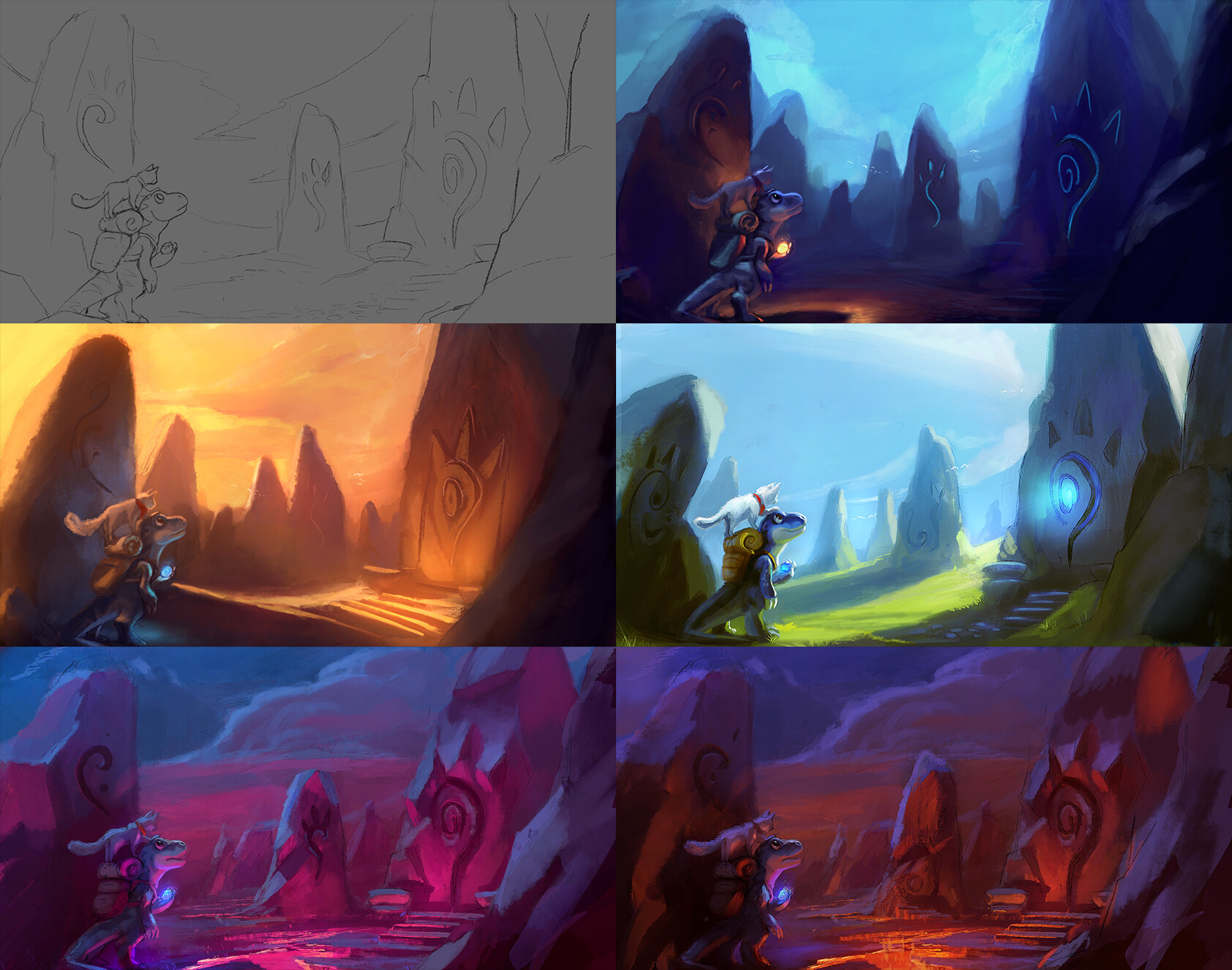 ArtStation - Mood and light explorations