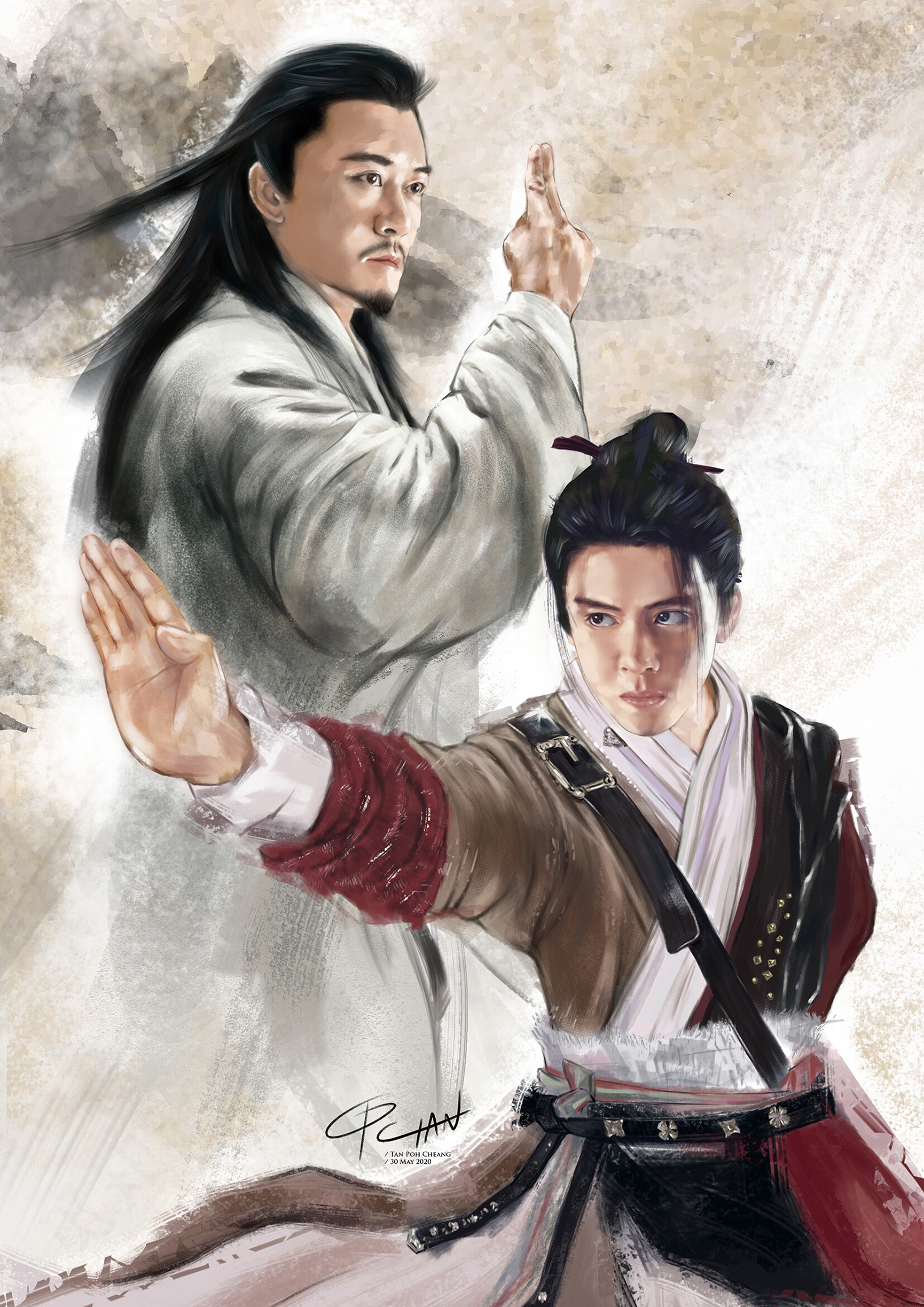 Tan Poh Cheang (PC Tan) - Heavenly Sword and Dragon Slaying Sabre 倚天屠龙记 ...