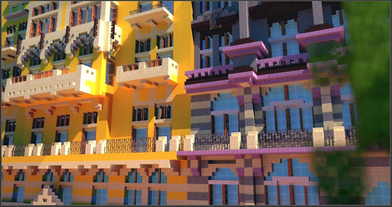ArtStation - A minecraft render of building