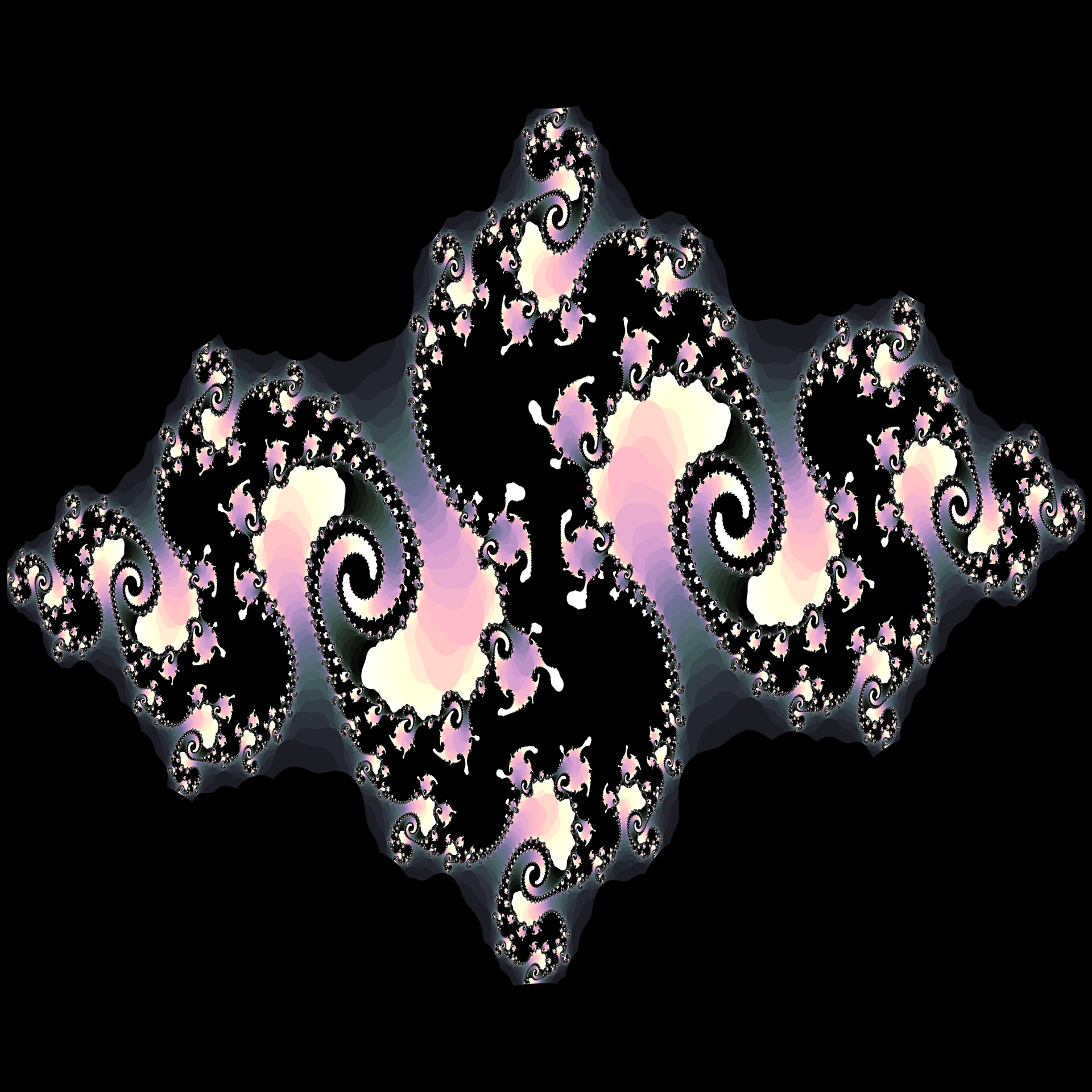 ArtStation - Fractal Biomorph 2x3 Earrring "Snake knot"