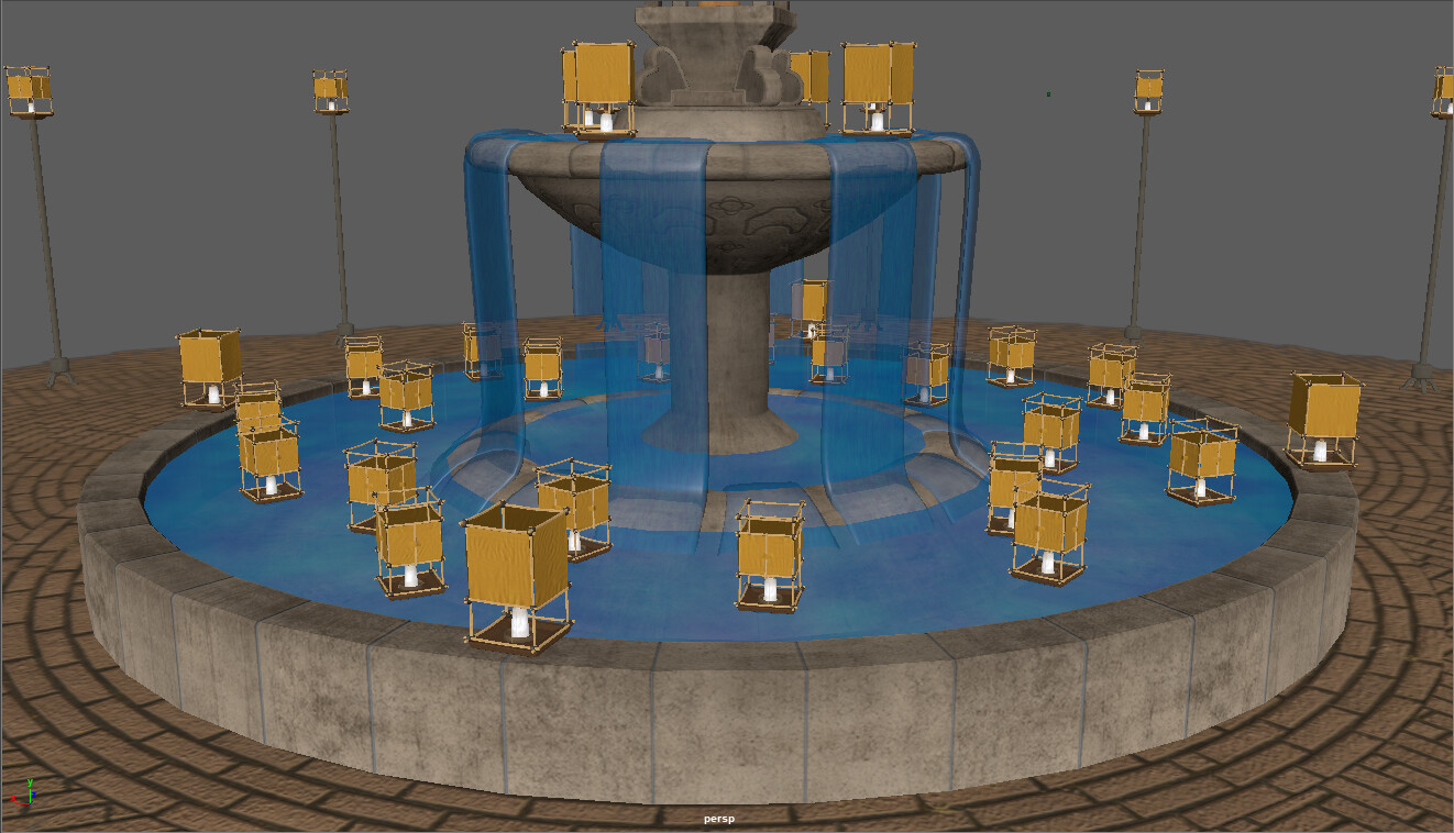 Mike Brant - Firelight Fountain - 3D Env Fan Art - Avatar: The Last ...